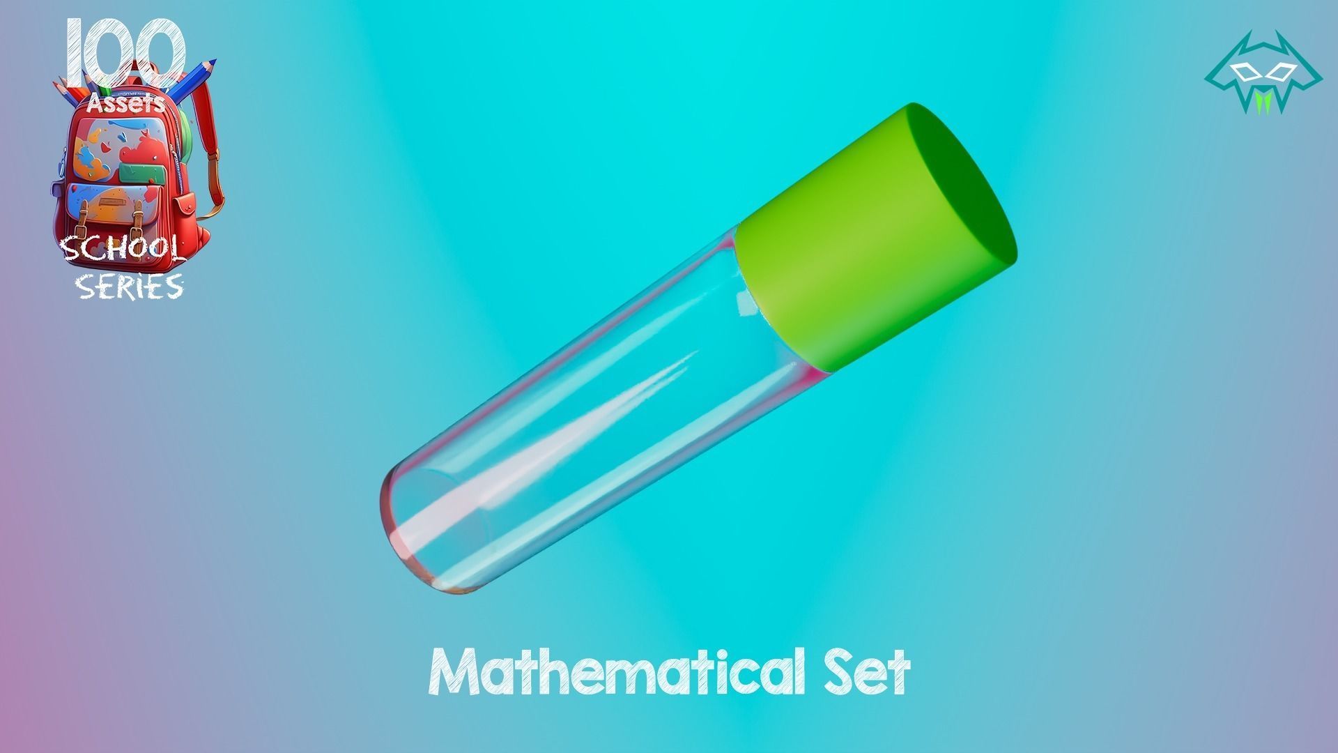 Mathematical Set - 100 Assets - School Series 3D model | CGTrader