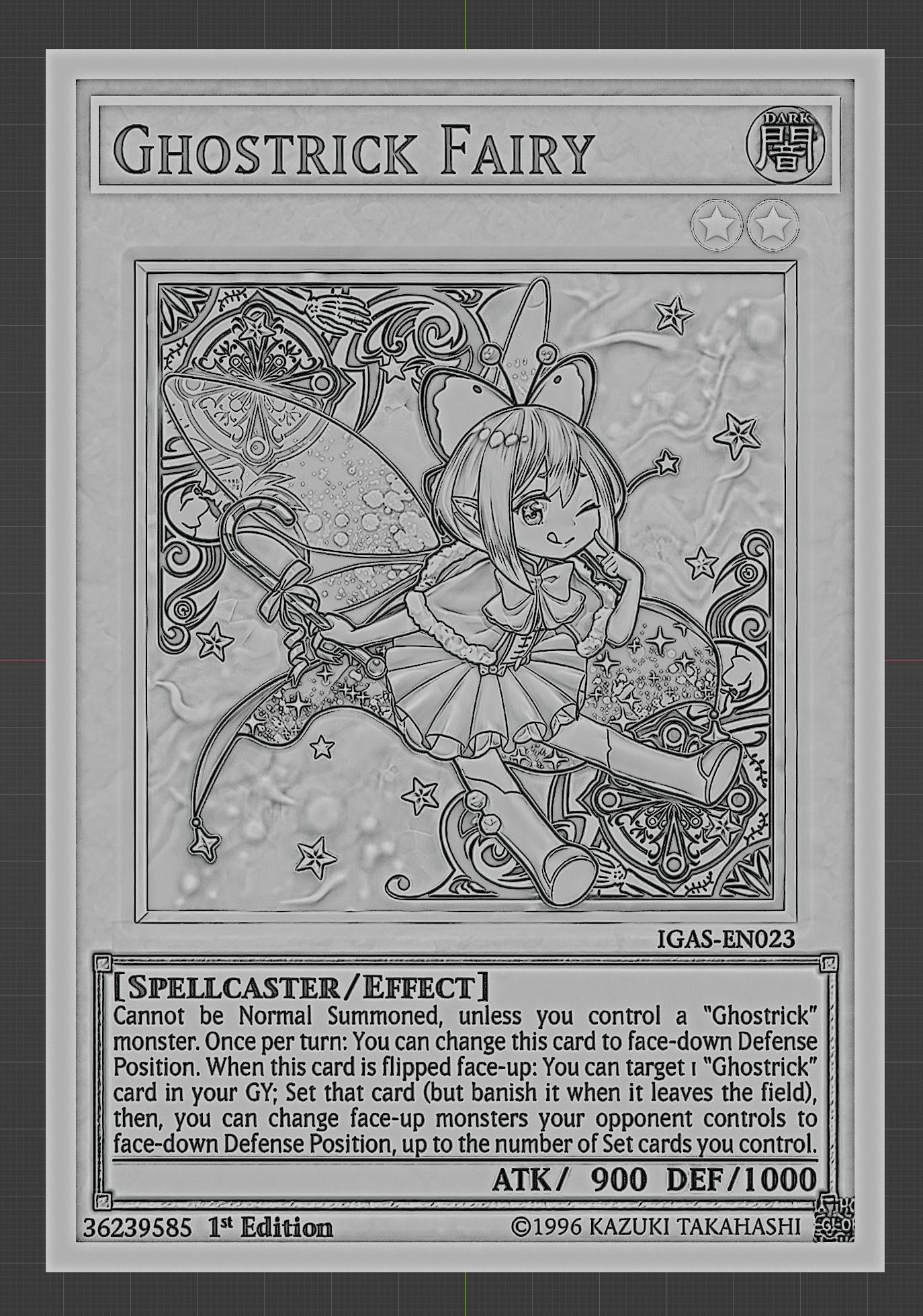 ghostrick fairy - yugioh 3D model 3D printable | CGTrader