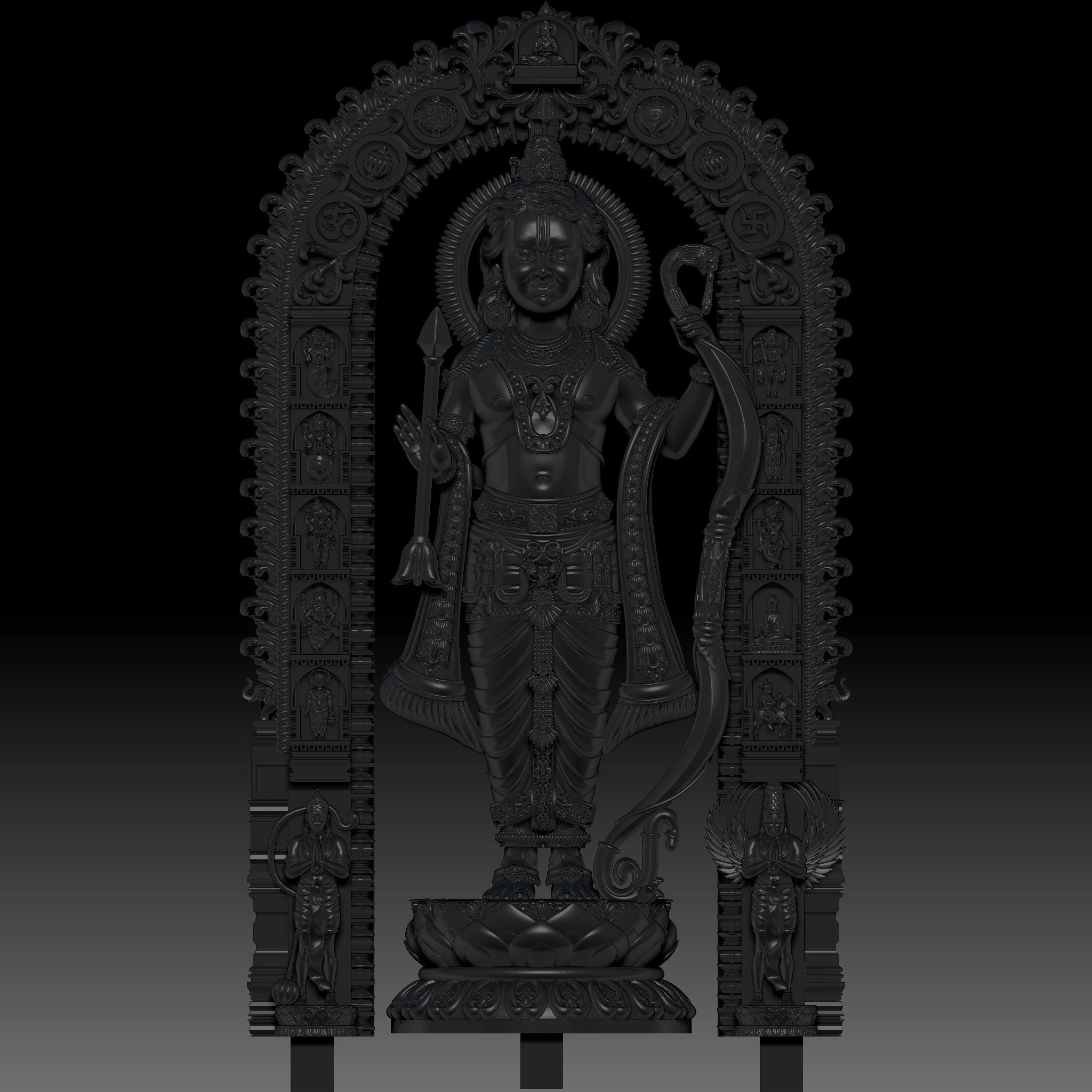 RAM LALLA MURTI 3D MODEL BY AYODDHYA MANDIR 3D model 3D printable ...
