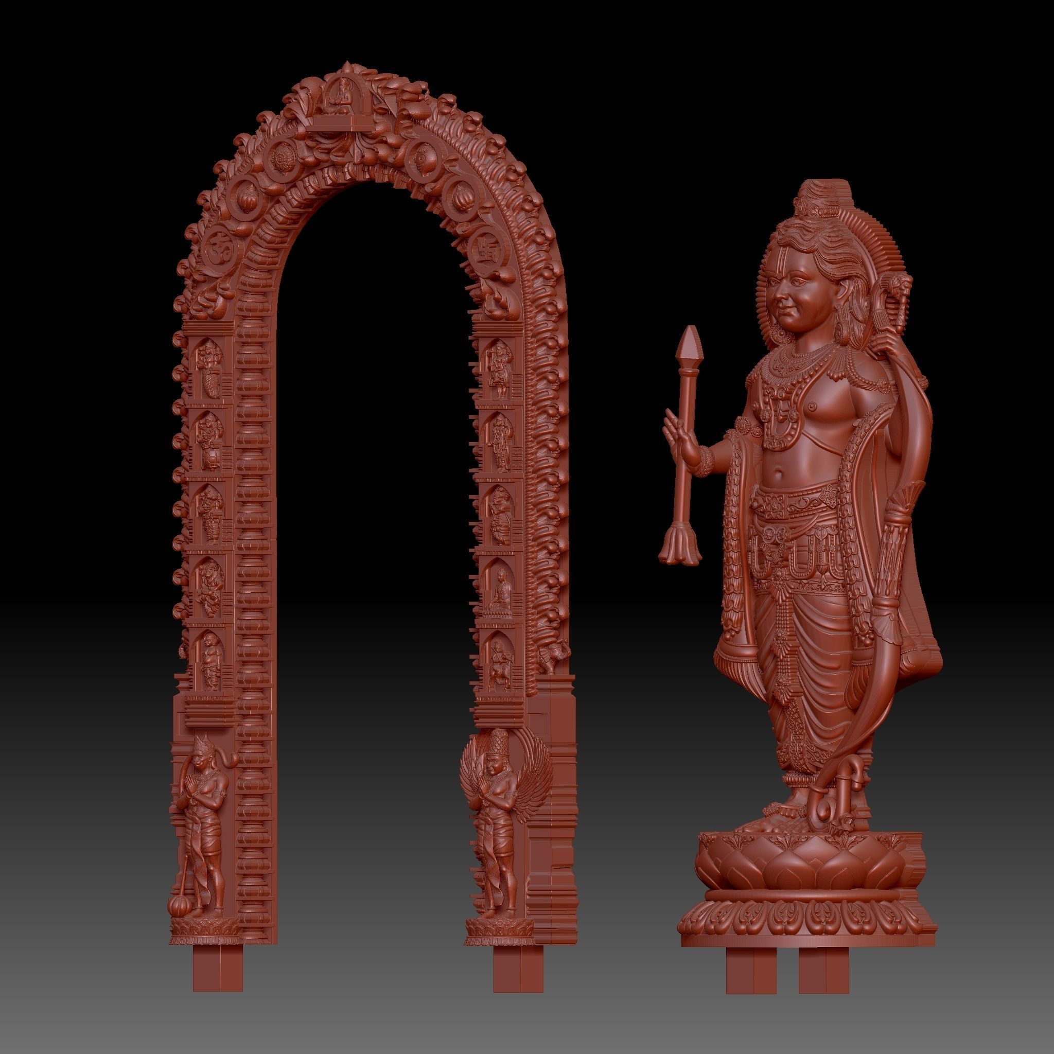 RAM LALLA MURTI 3D MODEL BY AYODDHYA MANDIR 3D model 3D printable ...