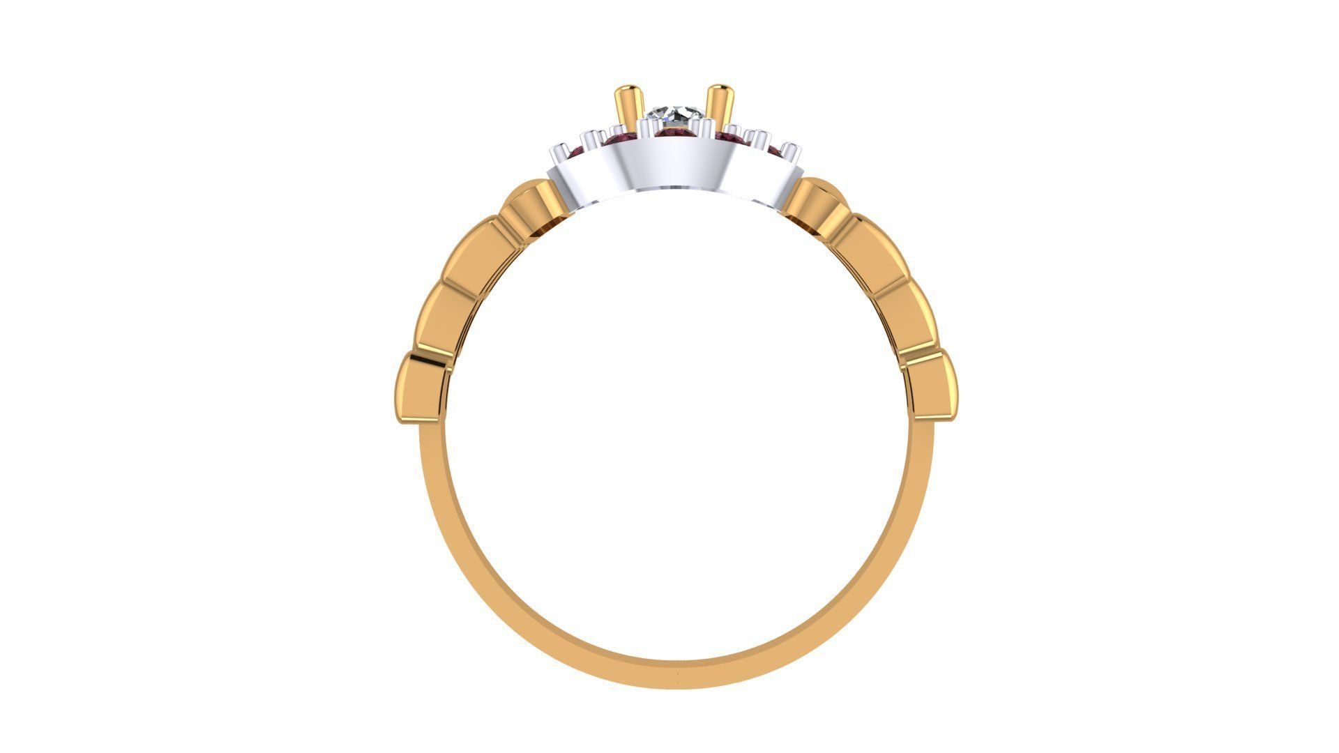 Diamond Ring in Rado-Style 3D model 3D model 3D printable | CGTrader