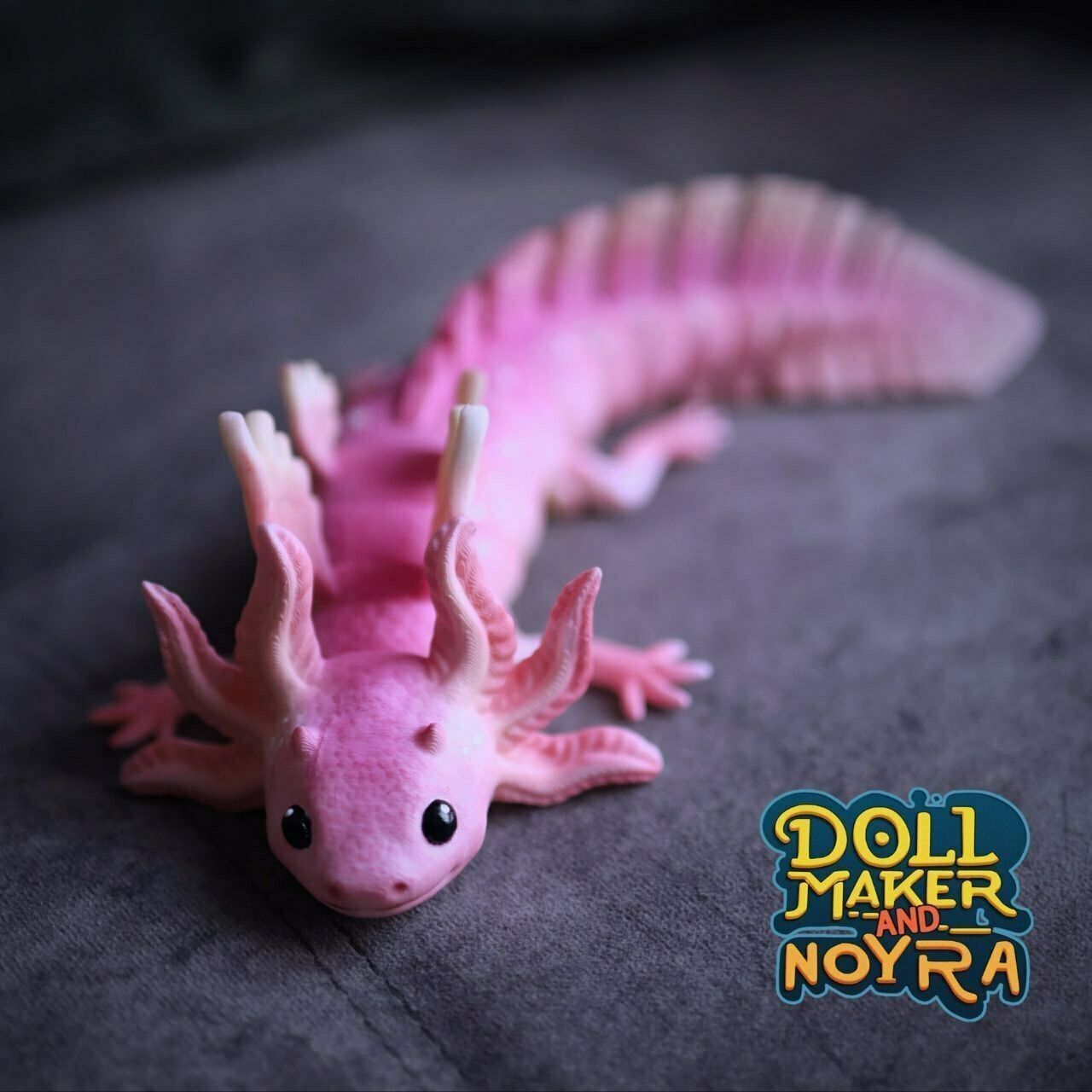 PRINT ON PLACE ARTICULATED ANGEL AXOLOTL 3D model 3D printable | CGTrader
