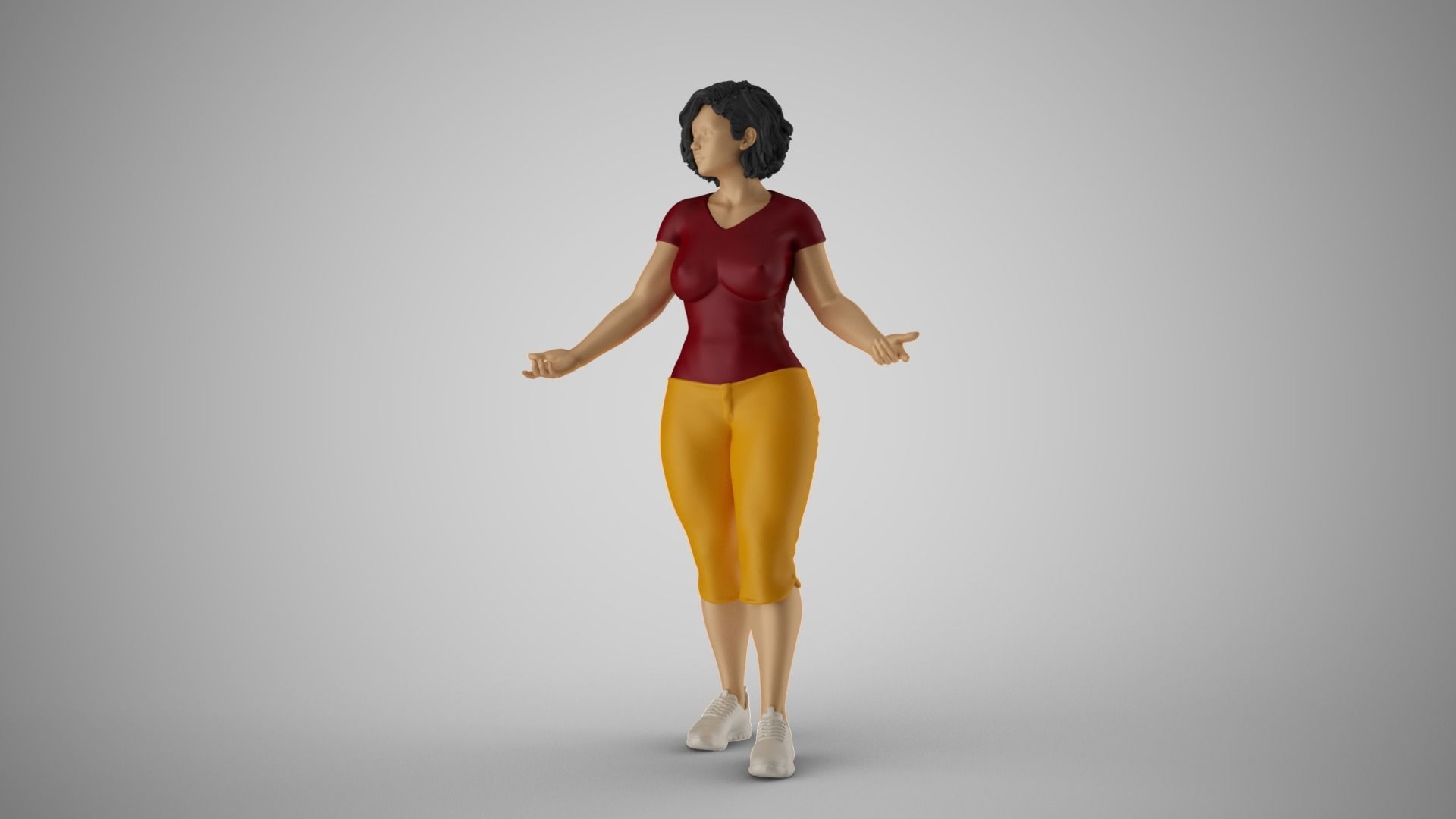Woman Saying Ok 3D model 3D printable | CGTrader