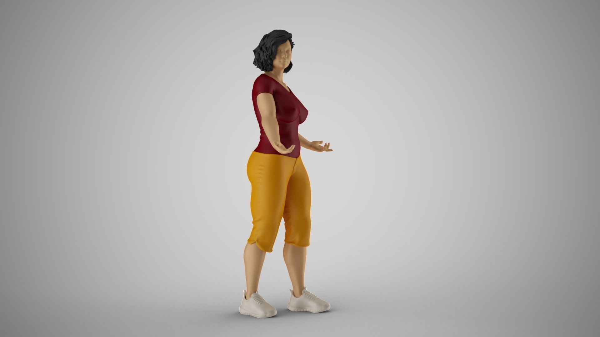 Woman Saying Ok 3D model 3D printable | CGTrader