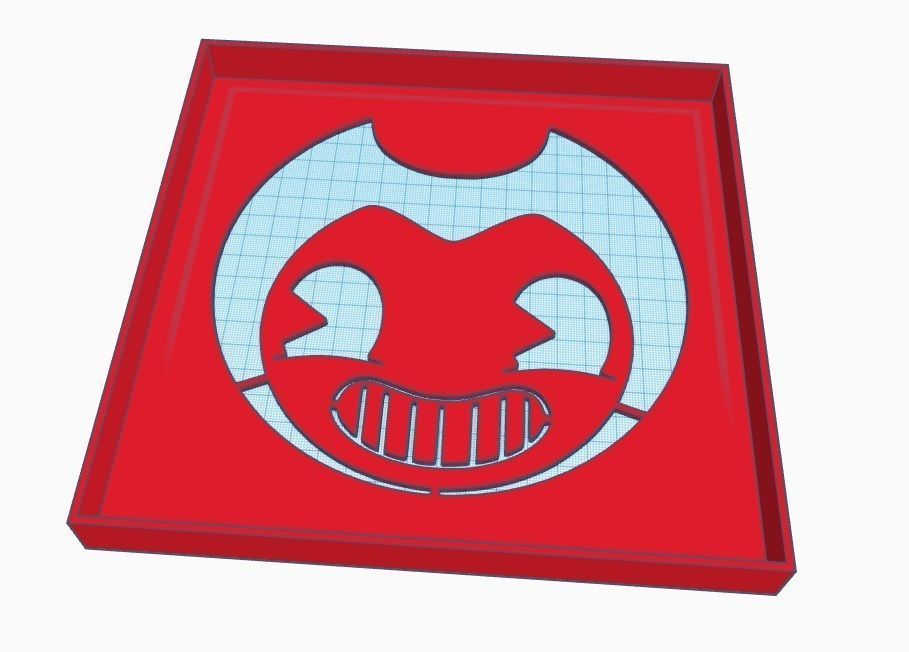 Bendy Face Stencil free 3D model 3D printable | CGTrader