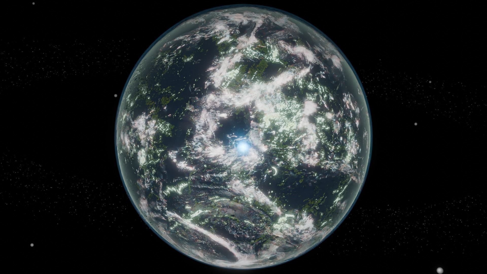3D model Photorealistic 3D Planet Model Featuring Rings and Night ...