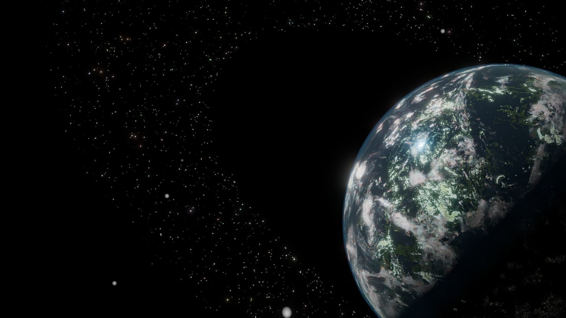 3D model Photorealistic 3D Planet Model Featuring Rings and Night ...