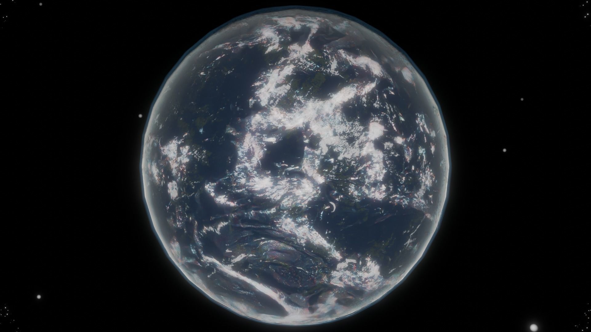 3D model Photorealistic 3D Planet Model Featuring Rings and Night ...