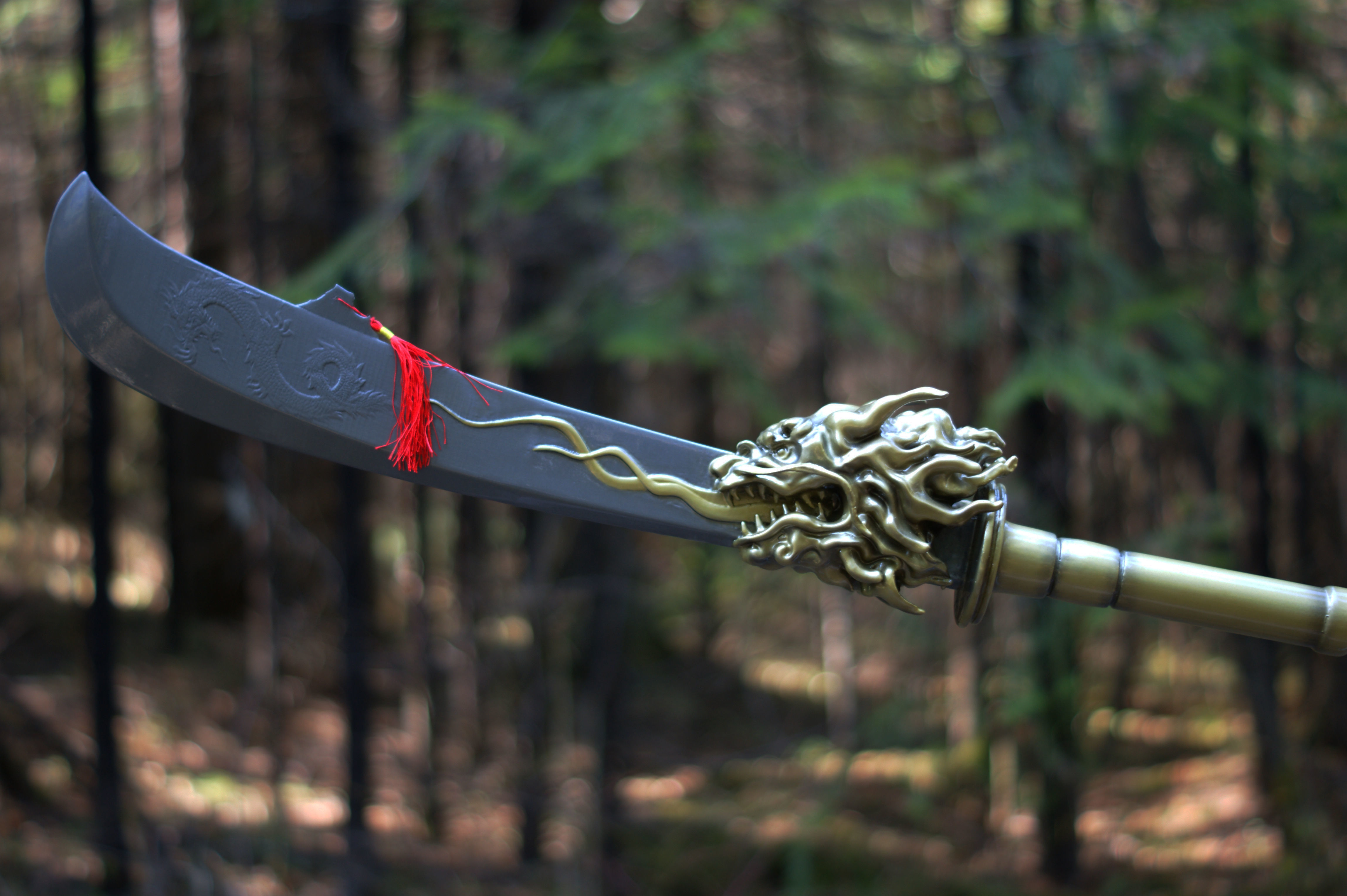 Three kingdoms GuanYus Green Dragon Crescent Blade 3D model 3D ...