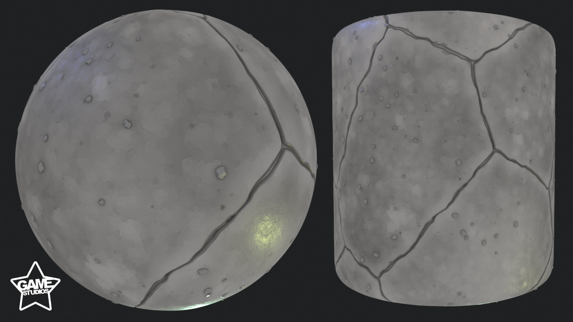 Stylized Cracked Concrete Material 01 Texture | CGTrader