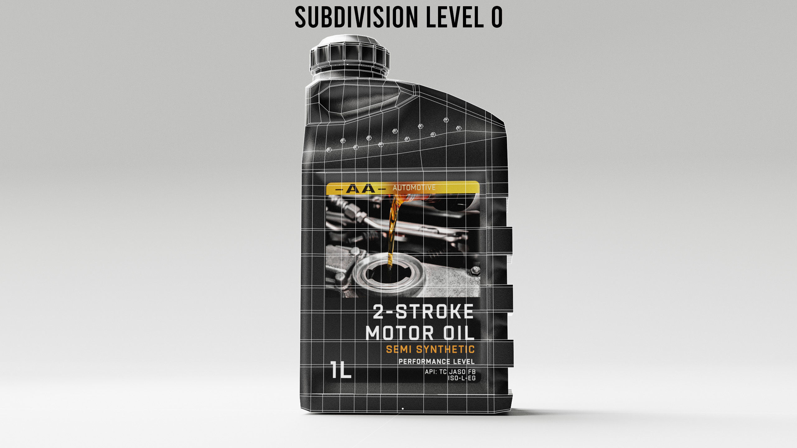 2 Stroke Motor Oil Bottle free VR / AR / low-poly 3D model | CGTrader