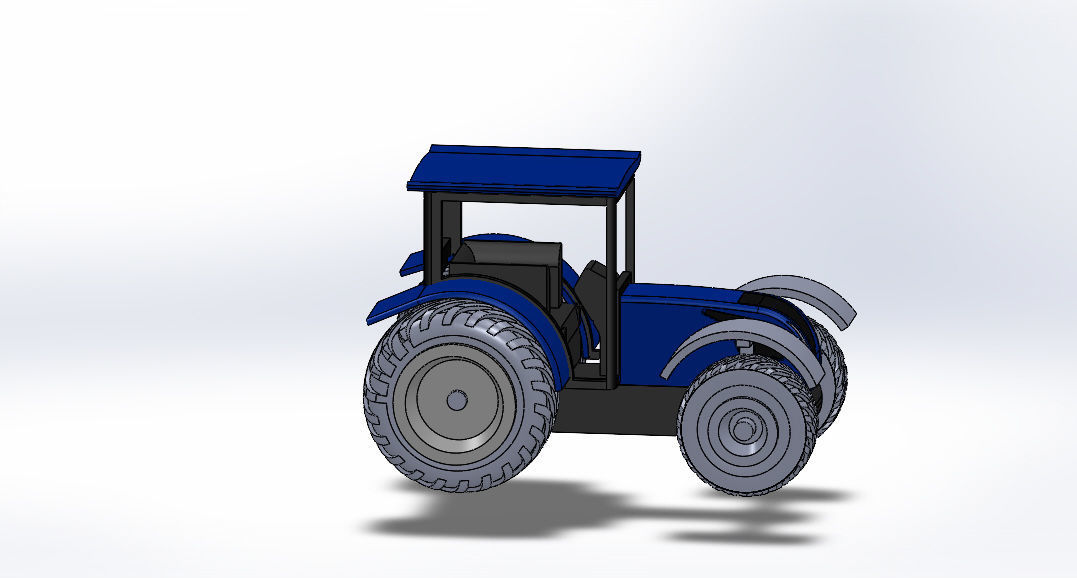 Newholland tractor 3D model 3D printable | CGTrader