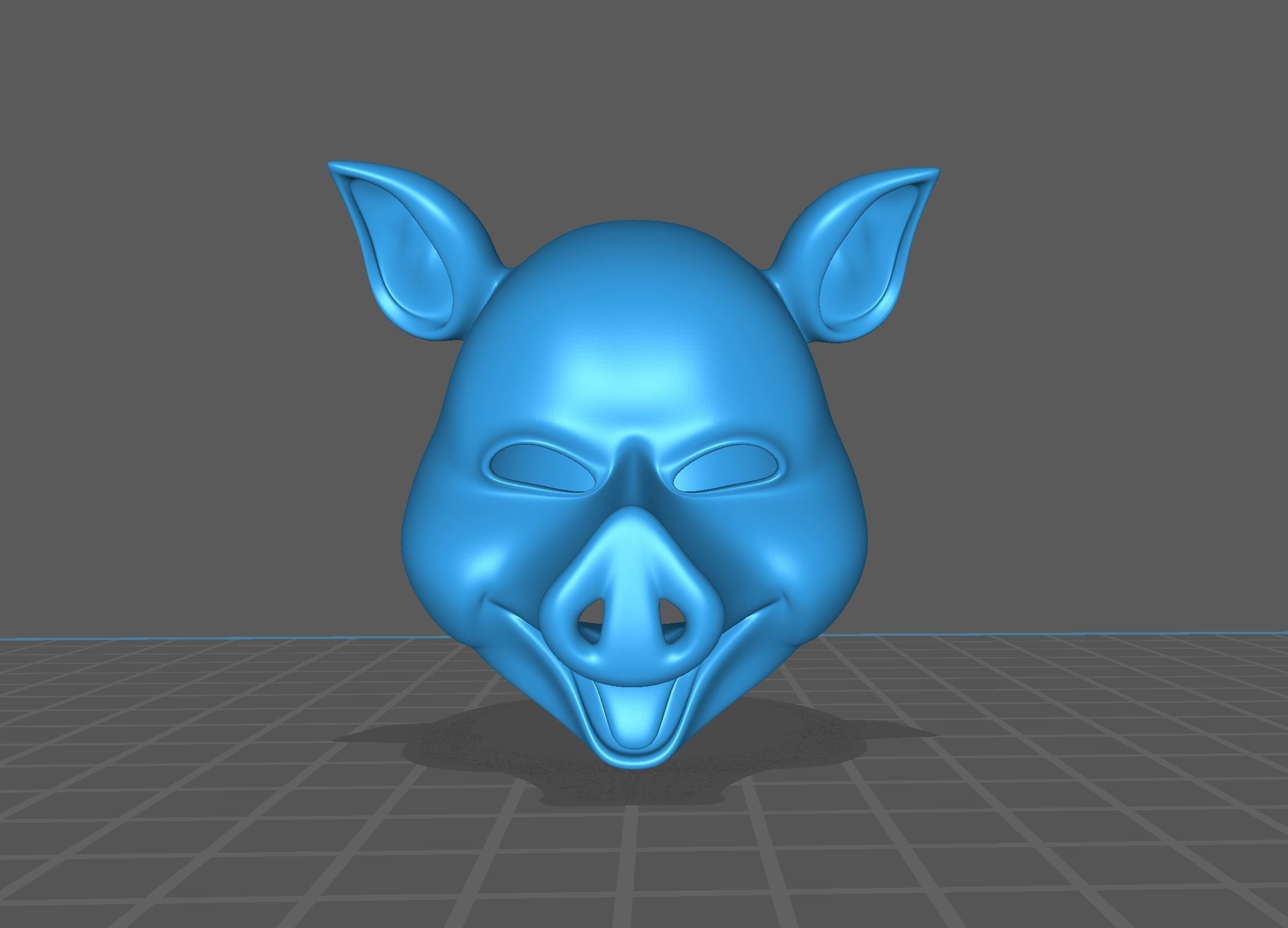 Pig helmet Evil Laughing Pig Mask movie The Purge 3D model 3D printable ...