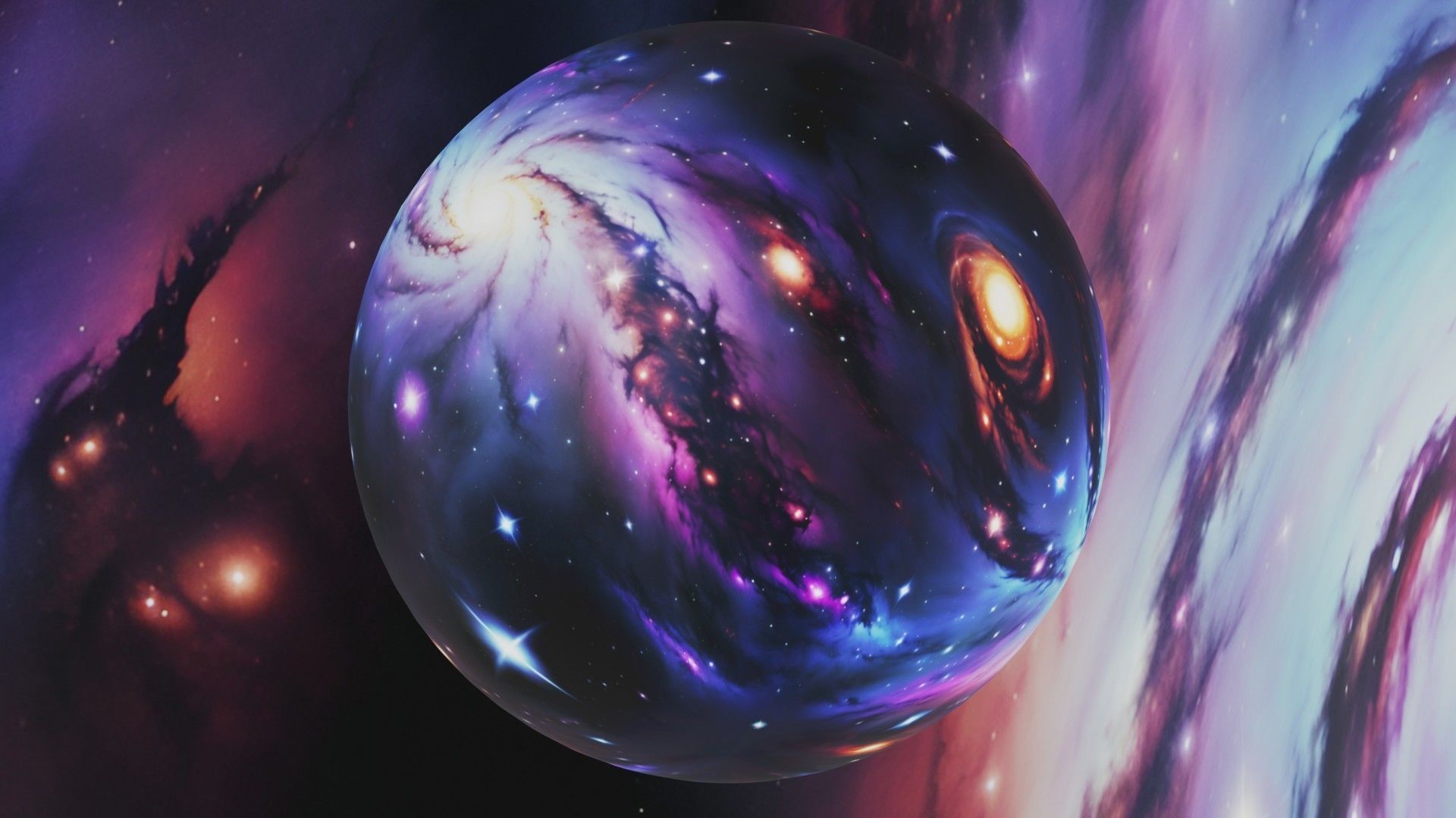 3D model Panoramic Sky SET - Universe Environment Sky 3D mesh and ...