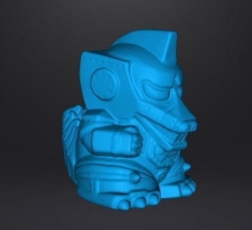 SD MECHAGODZILLA 74 PVC 1992 VINTAGE FIGURE 15 INCH ROBOT CHIBI 3D model 3D printable | CGTrader