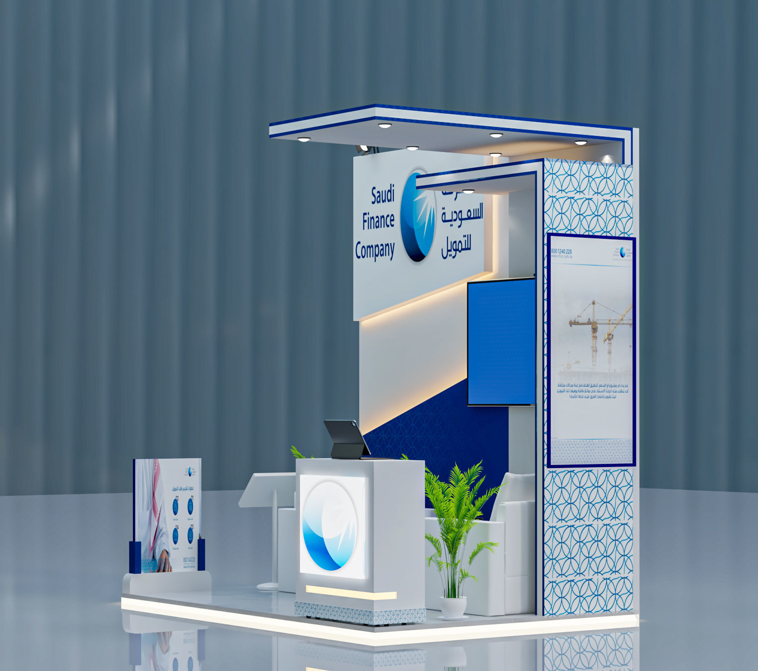 booth 3x2 3D model | CGTrader