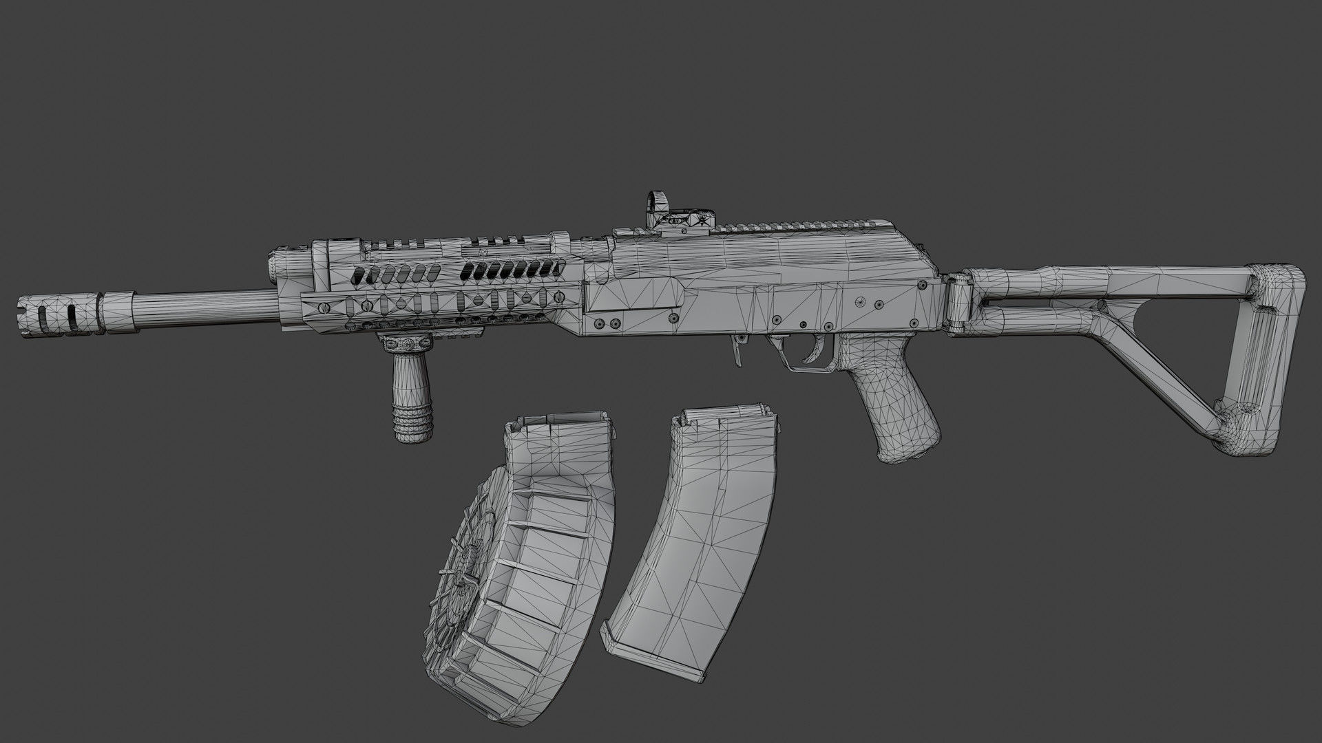 3D model Saiga 12 Custom VR / AR / low-poly | CGTrader