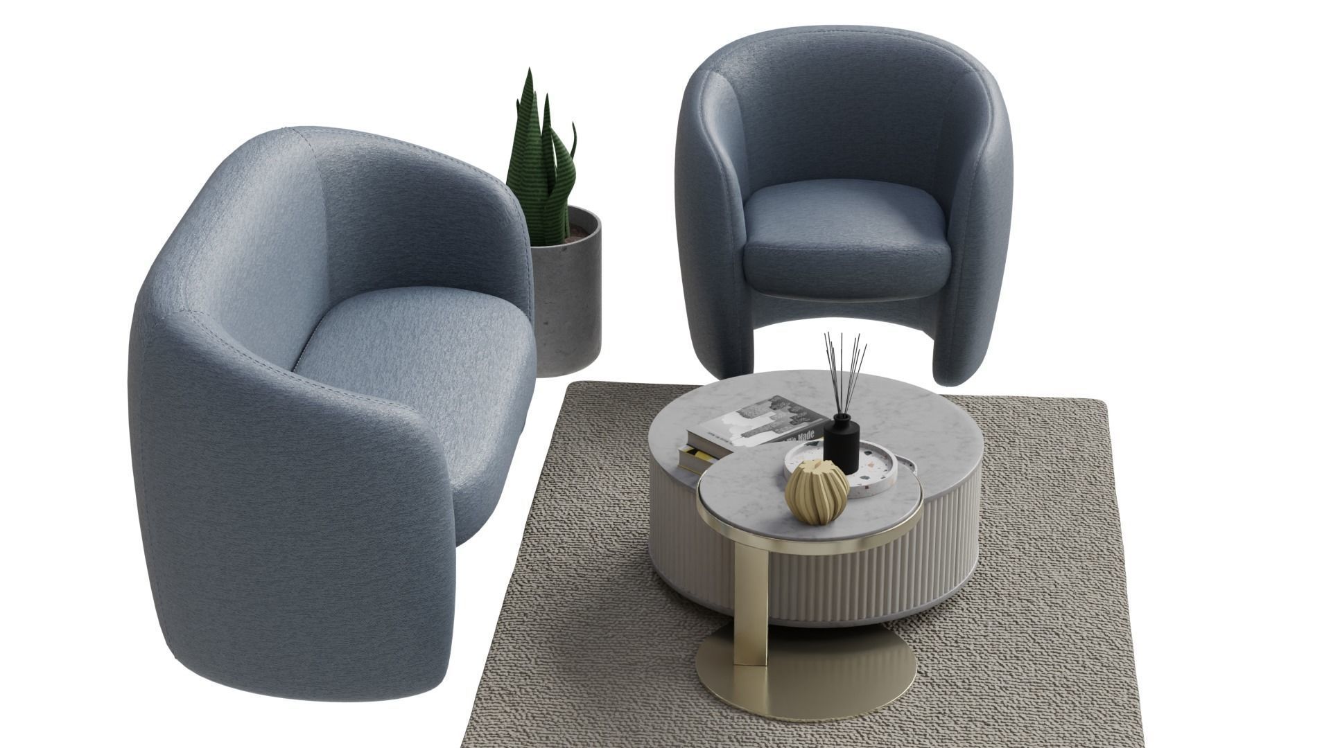 livingroom set vol1 3D model | CGTrader