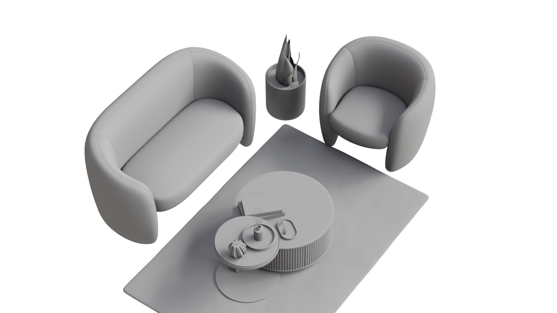 livingroom set vol1 3D model | CGTrader