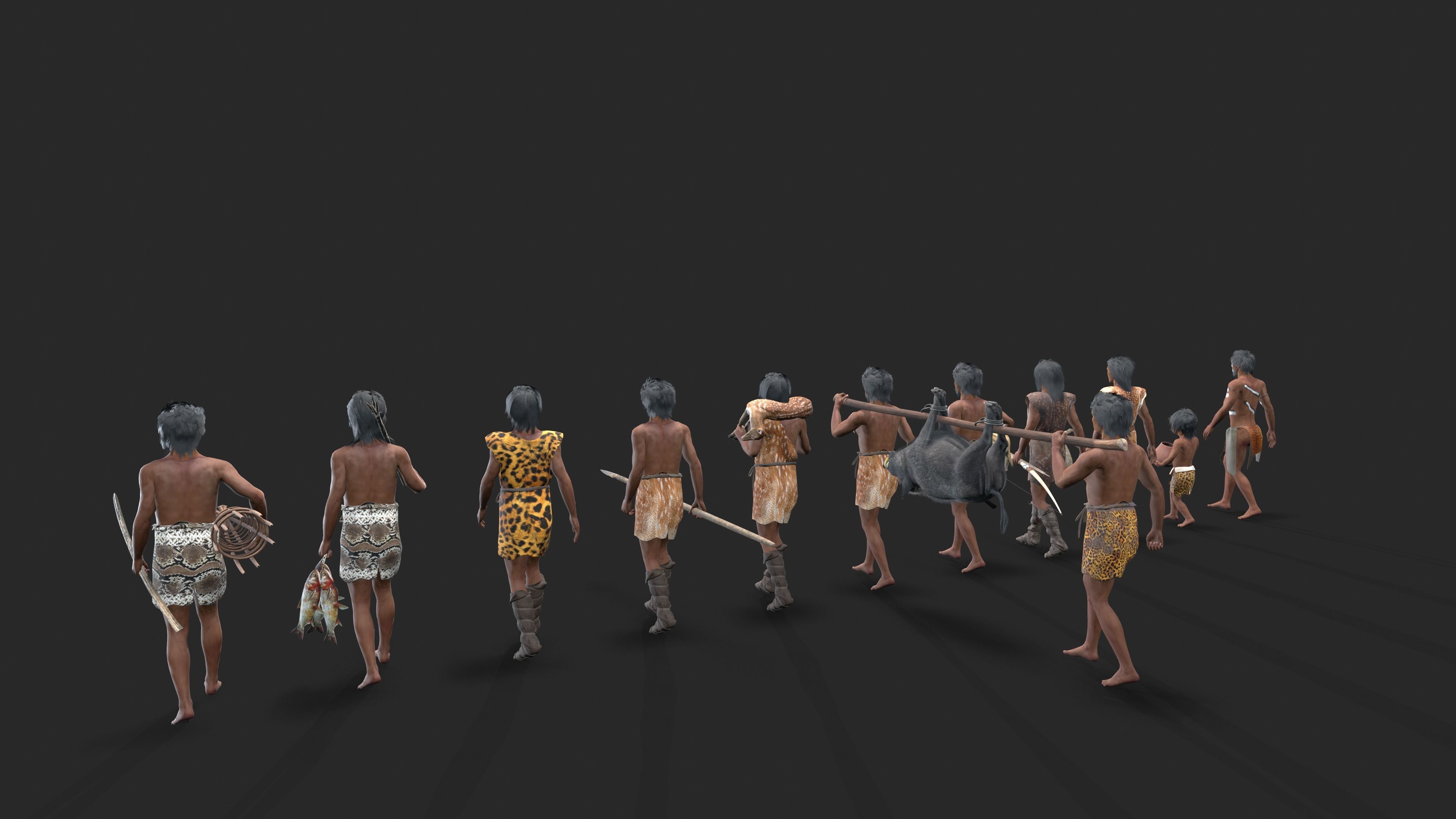 3D model hominid VR / AR / low-poly | CGTrader