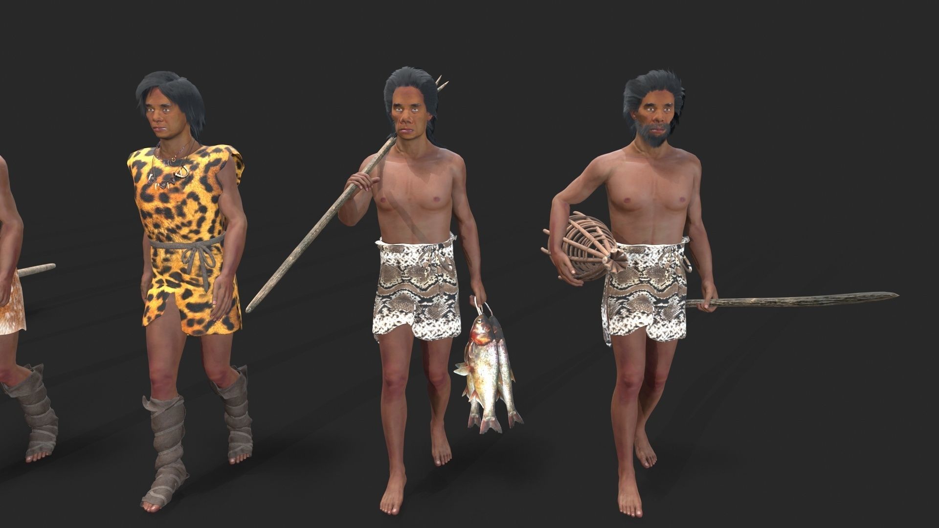 3D model hominid VR / AR / low-poly | CGTrader