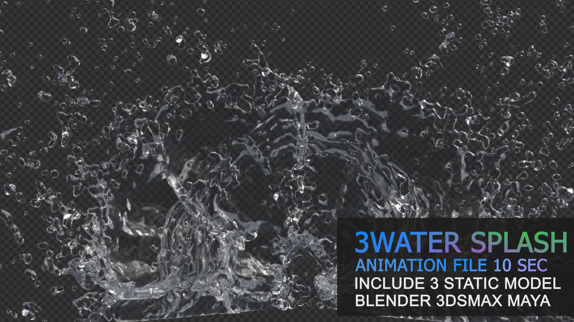 Water Splash Animation 3D model animated | CGTrader
