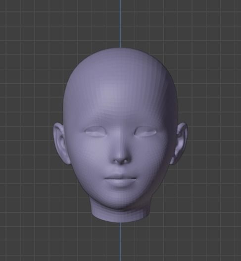 low poly head free 3D model | CGTrader