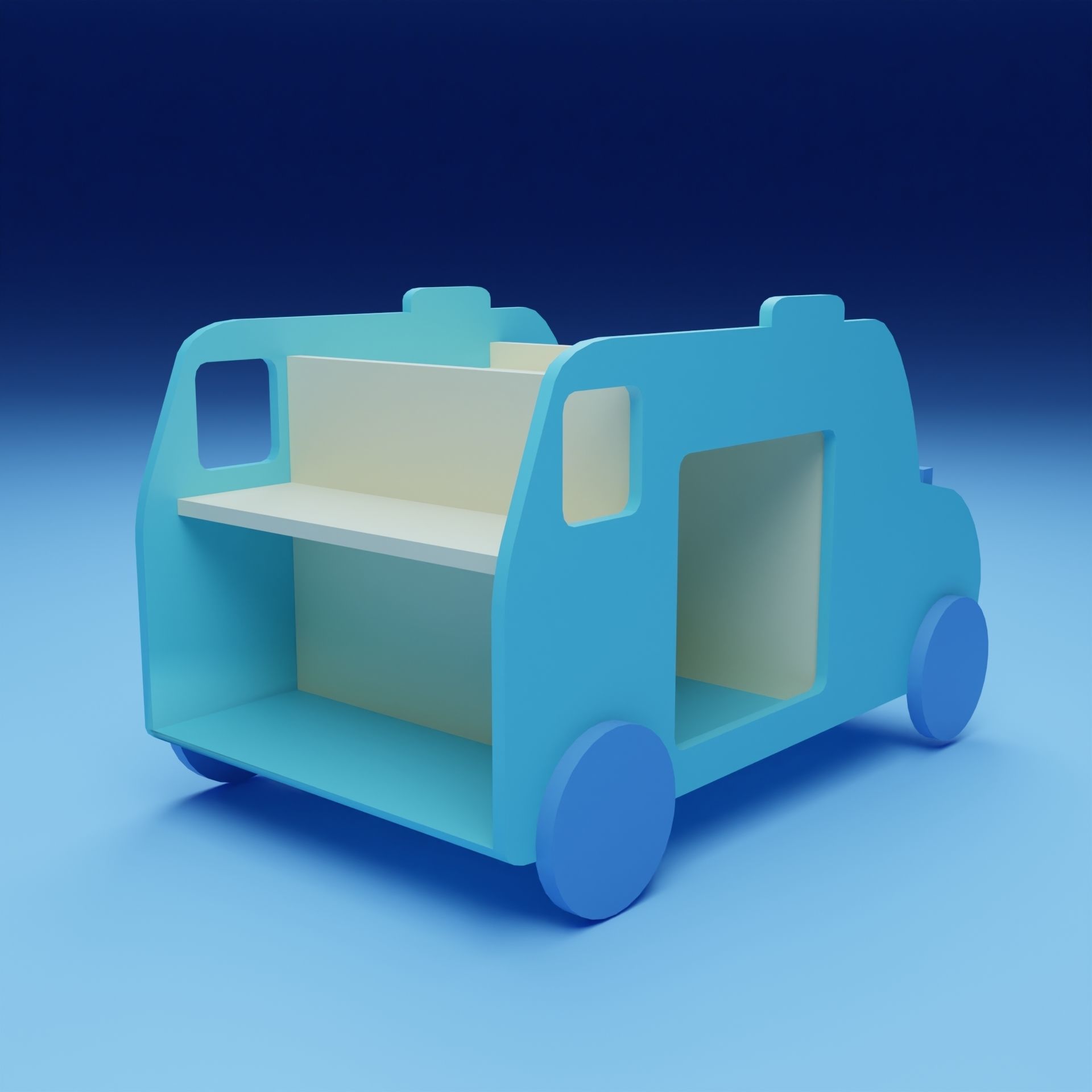 stylized Book shelf 3D model | CGTrader