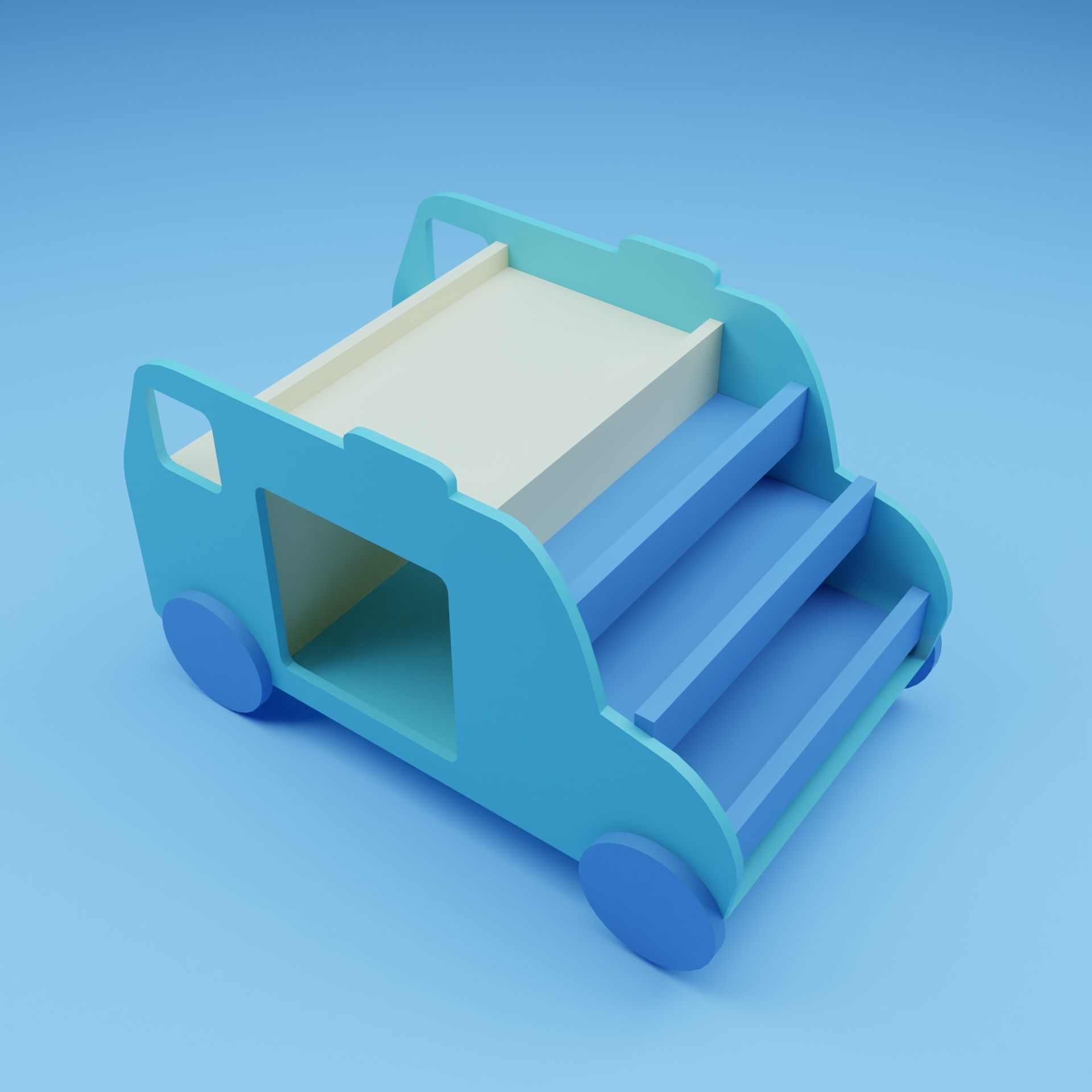 stylized Book shelf 3D model | CGTrader