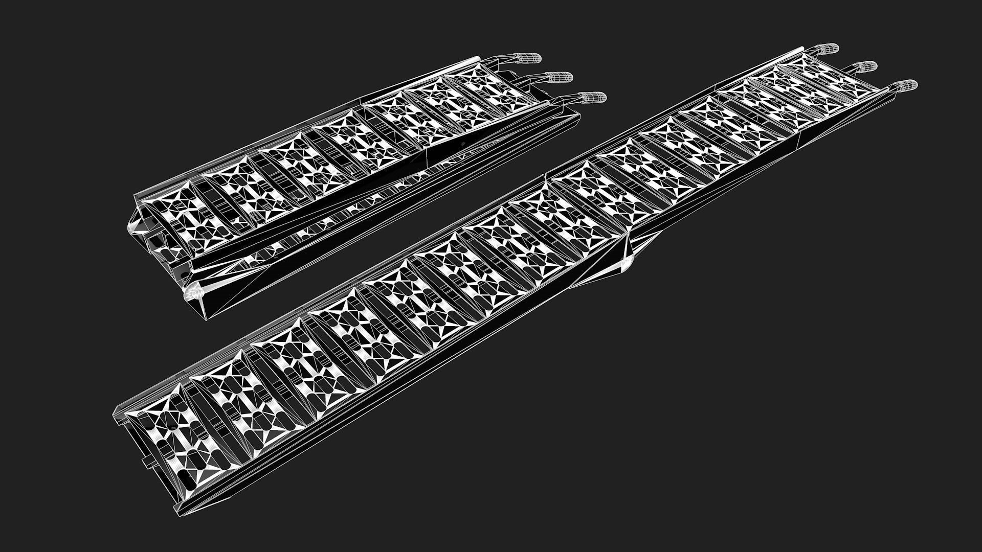 Loading ramp Sand track ladder R2 3D model | CGTrader