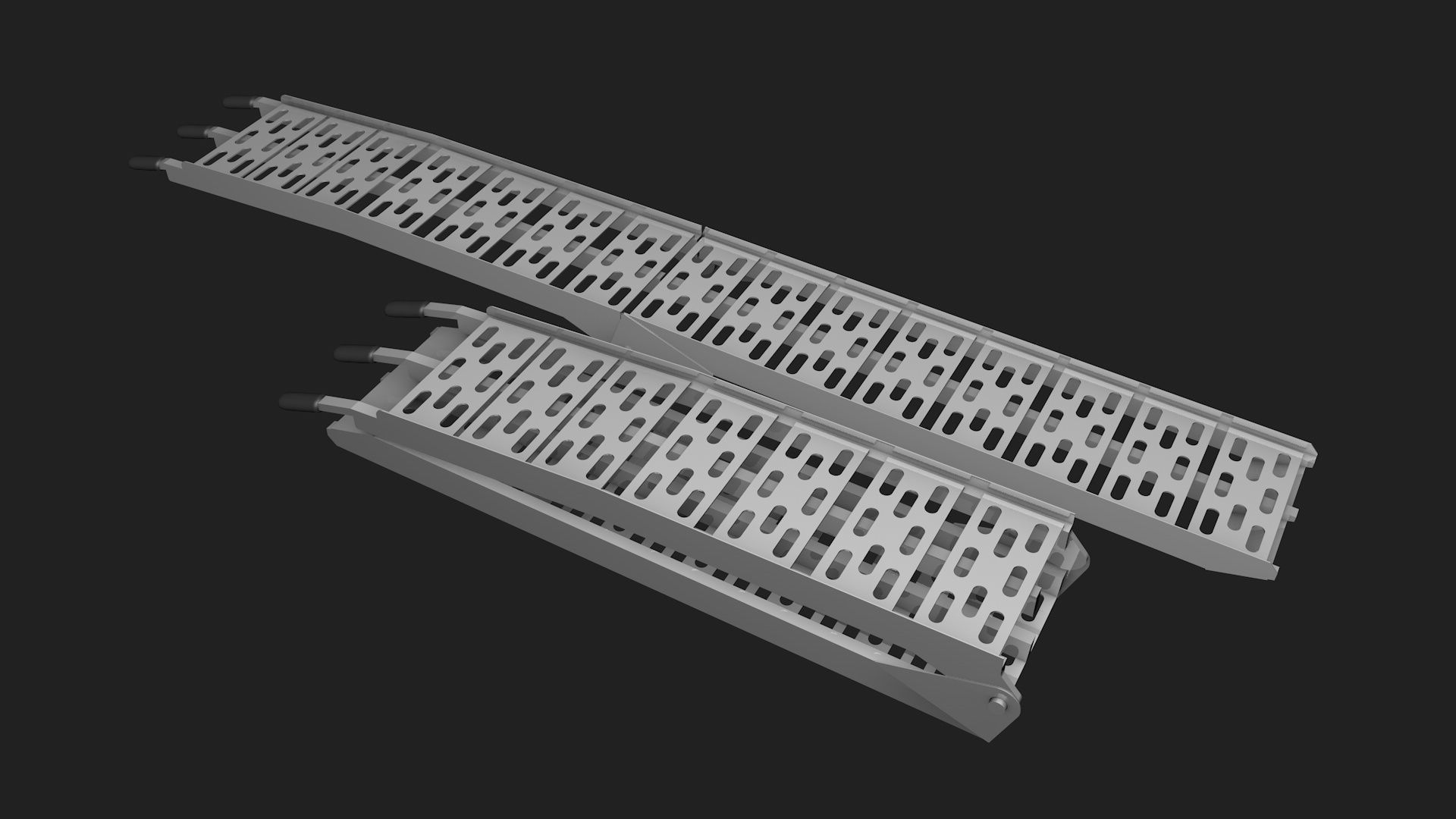 Loading ramp Sand track ladder R2 3D model | CGTrader