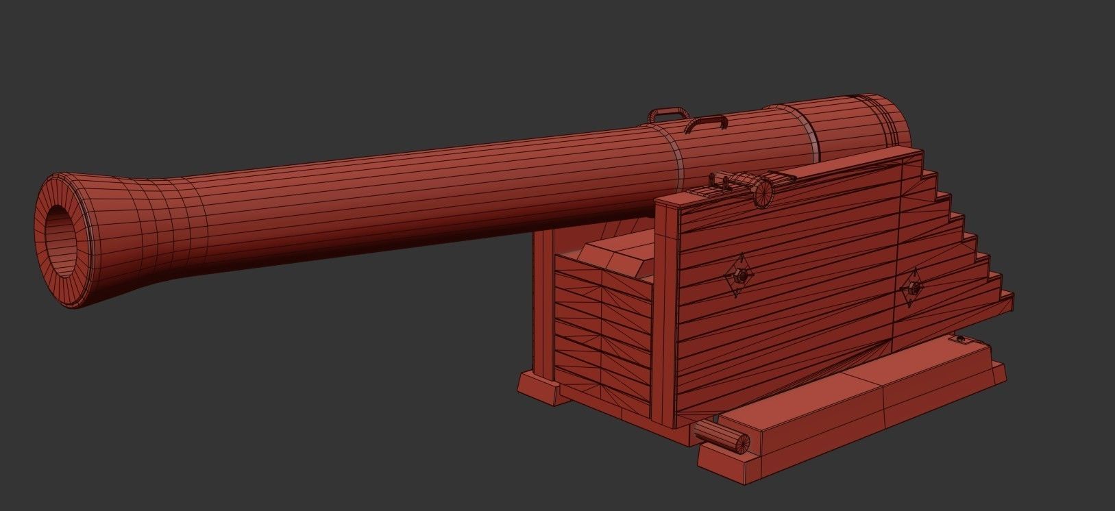 3D model Fortress Cannon VR / AR / low-poly | CGTrader