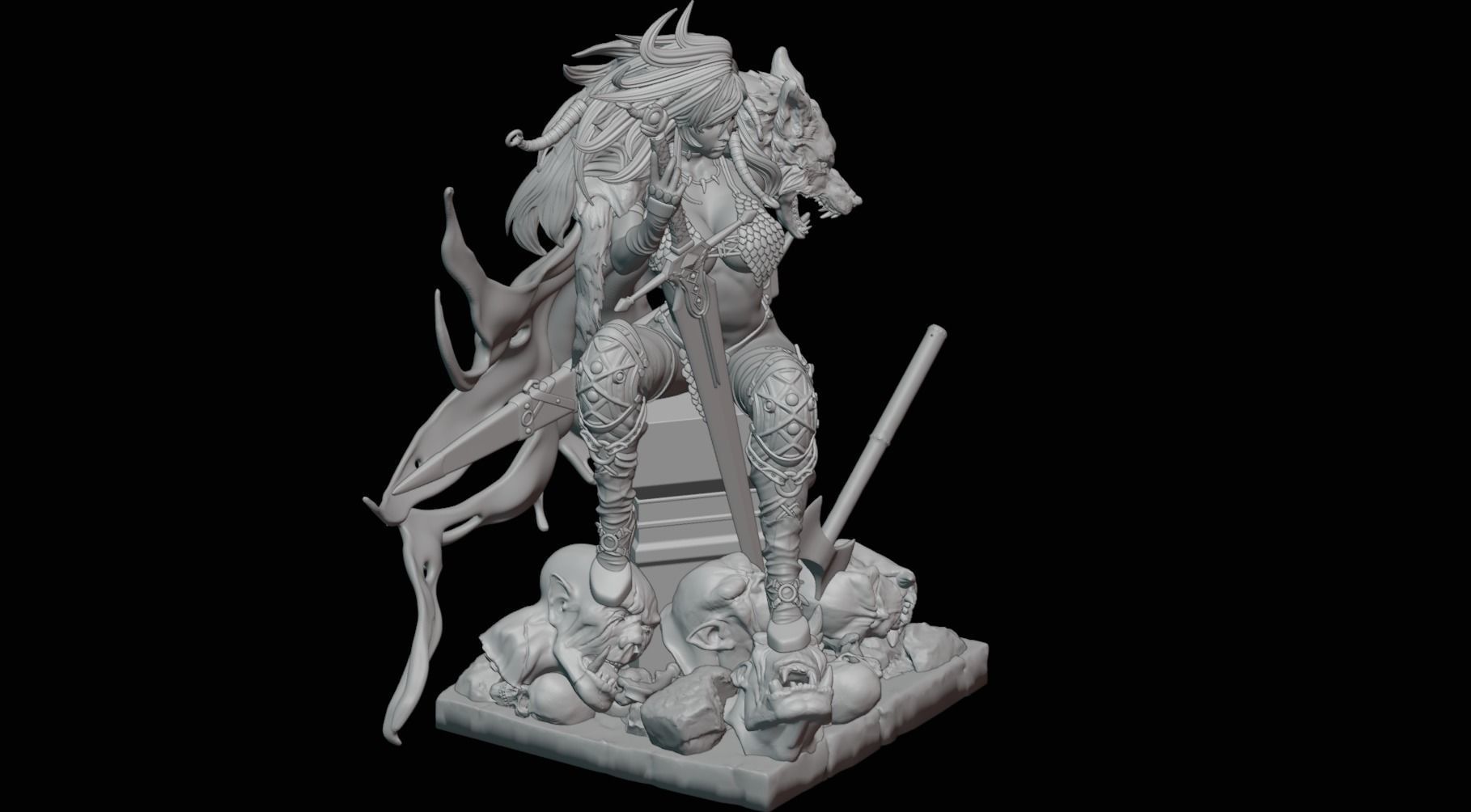 RED SONJA - 1to10 STL file 3D print model 3D model 3D printable | CGTrader