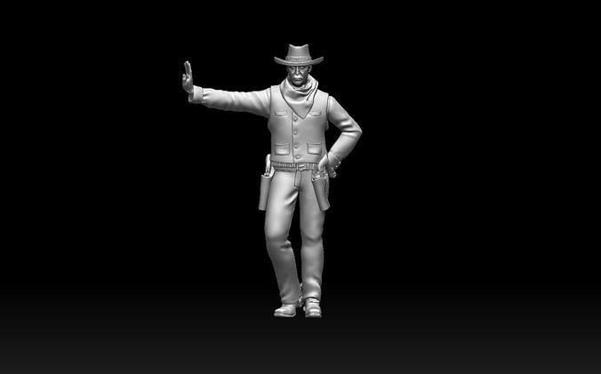 COWBOY 3D model 3D printable | CGTrader
