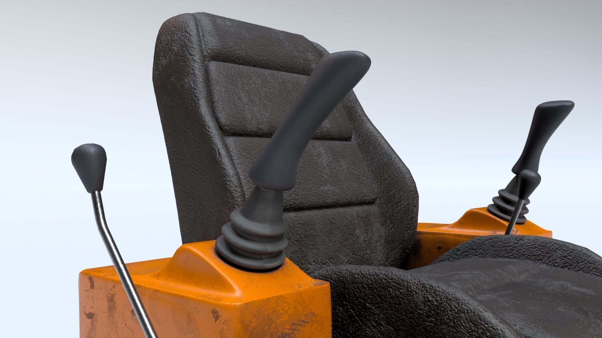 3D model Excavator Digger Truck Cab Interior VR / AR / low-poly | CGTrader