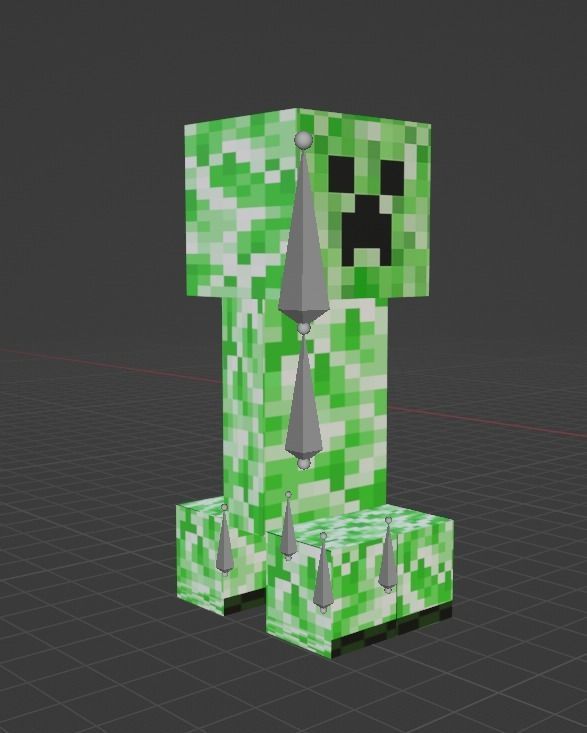 free creeper model free 3D model rigged | CGTrader