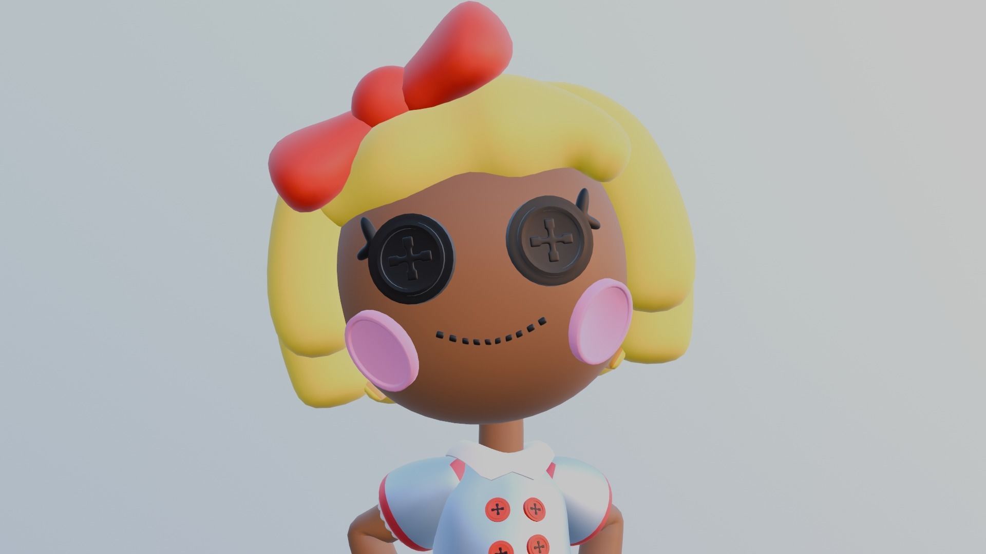Lalaloopsy Dot Starlight free 3D model rigged | CGTrader