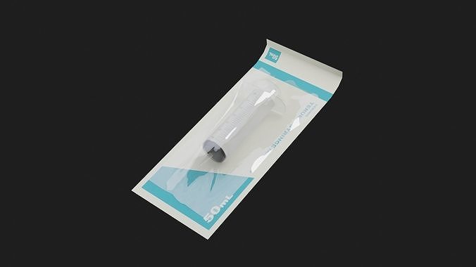 3D model Spuit Kateter tip 50 mL VR / AR / low-poly | CGTrader