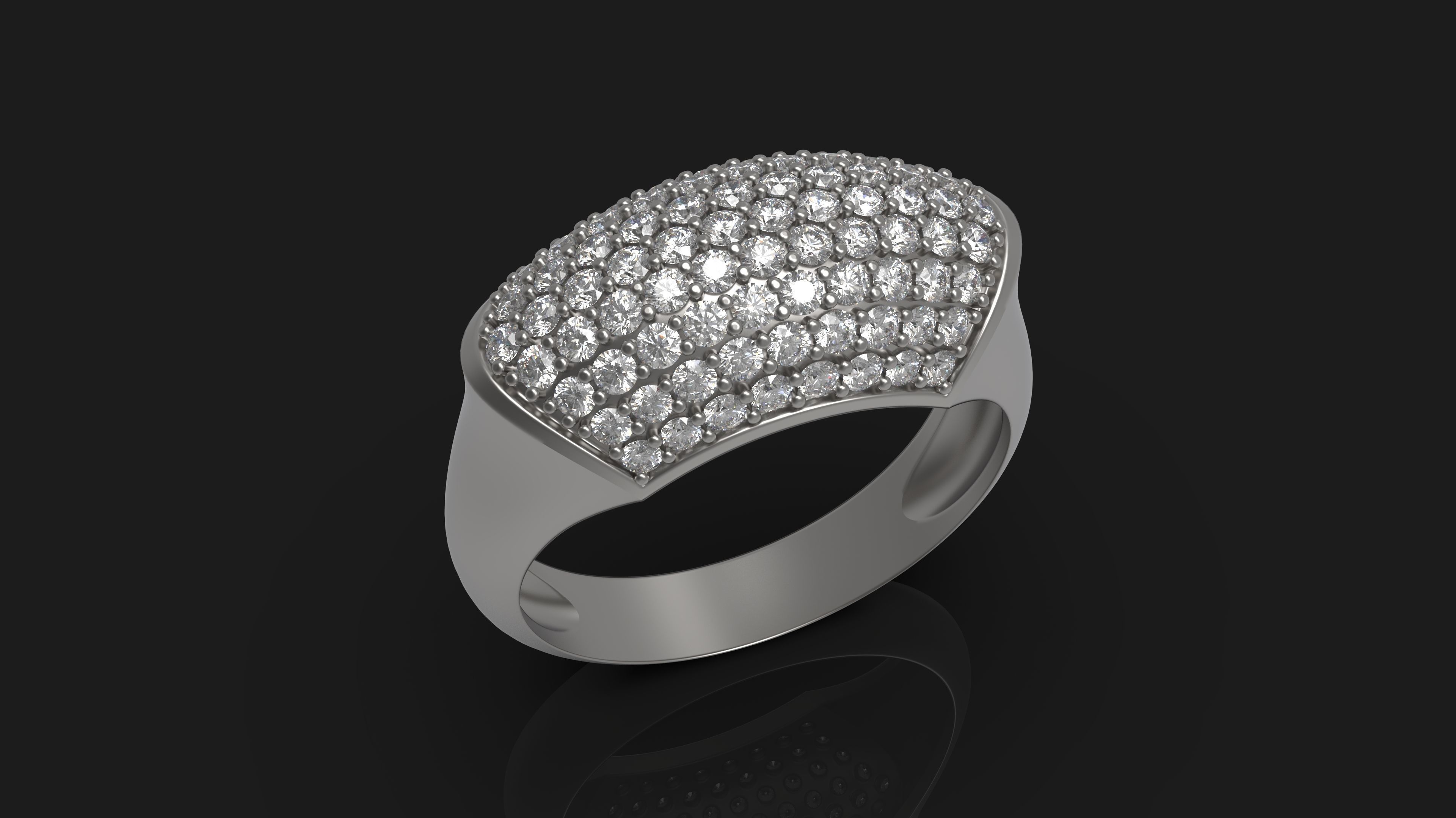 jewelry diamond ring 3D model 3D printable | CGTrader