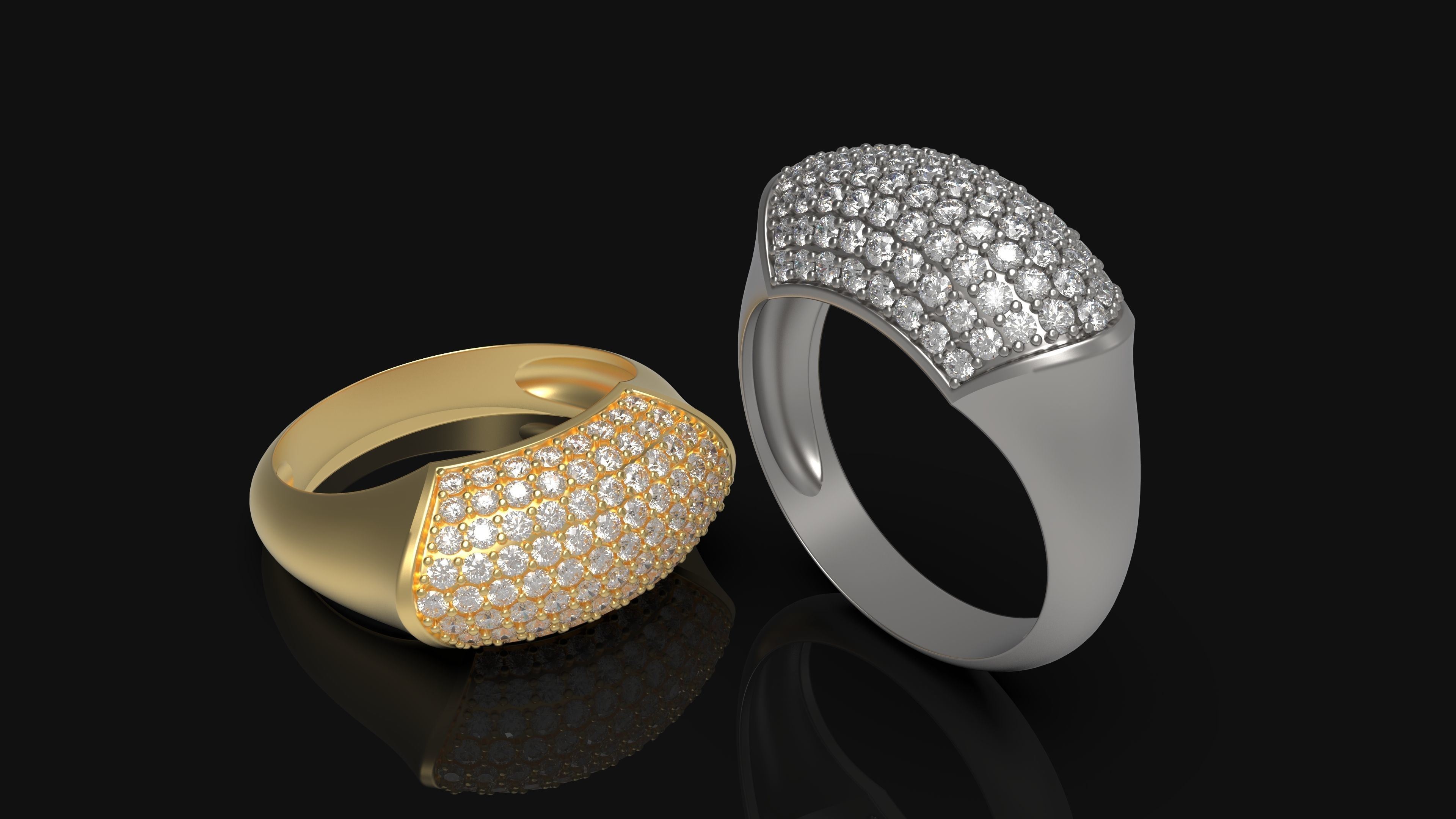 jewelry diamond ring 3D model 3D printable | CGTrader