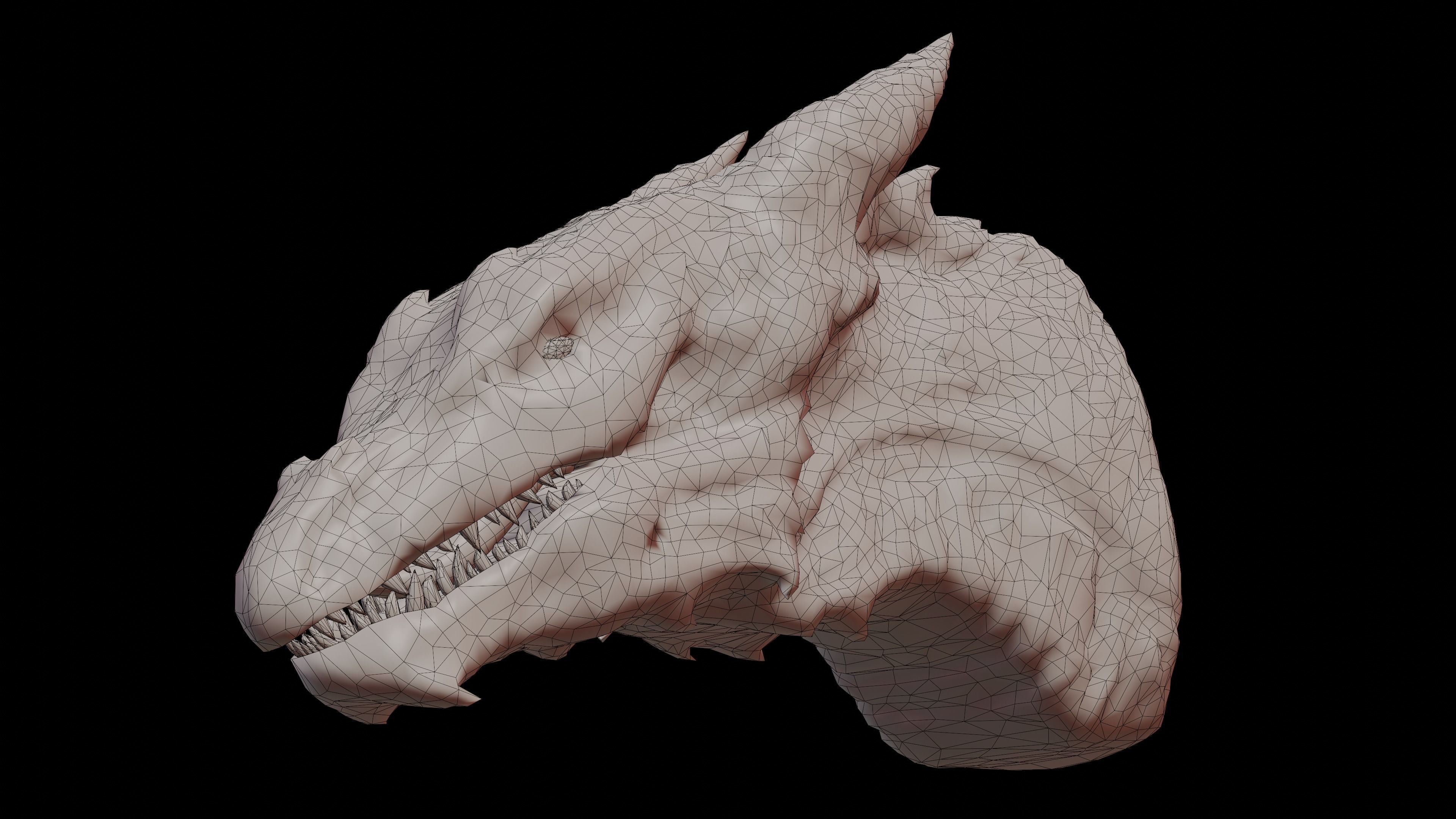 Red Dragon Head free VR / AR / low-poly 3D model | CGTrader