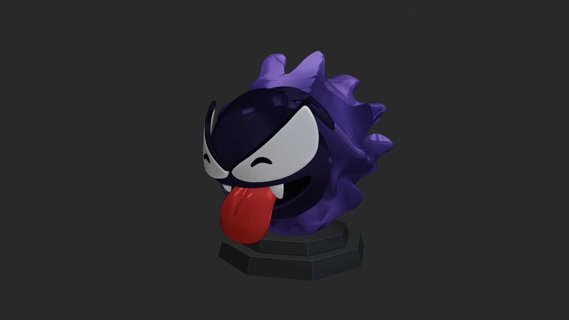GASTLY JOYSTICK HOLDER POKEMON 3D model 3D printable | CGTrader