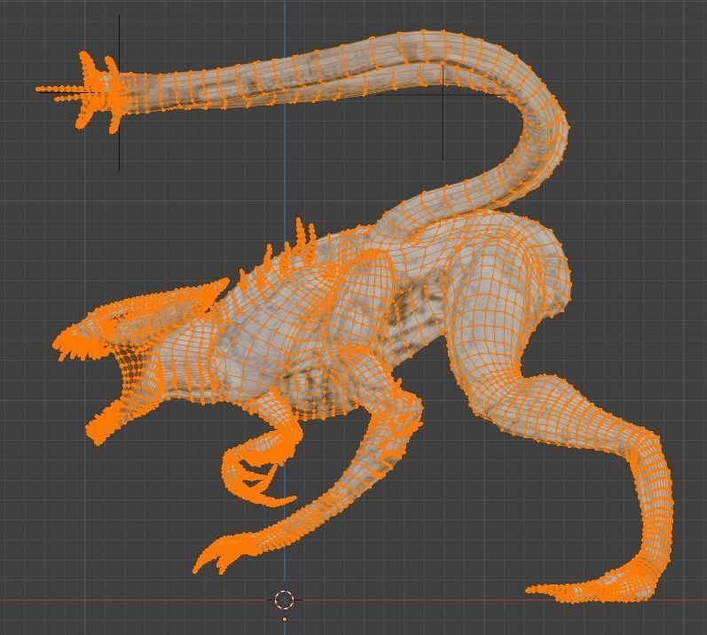 WhiteSpike Alien Creature 3D model rigged | CGTrader