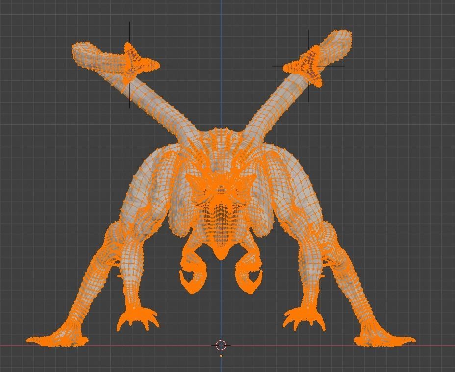 WhiteSpike Alien Creature 3D model rigged | CGTrader