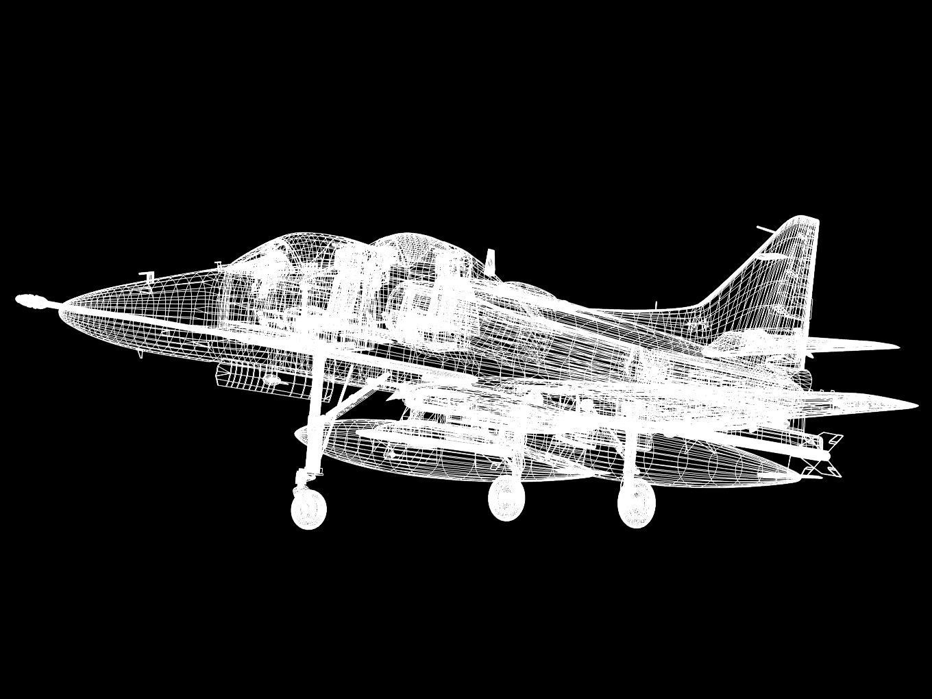 Douglas A-4SU Super Skyhawk two-seater 3D model | CGTrader