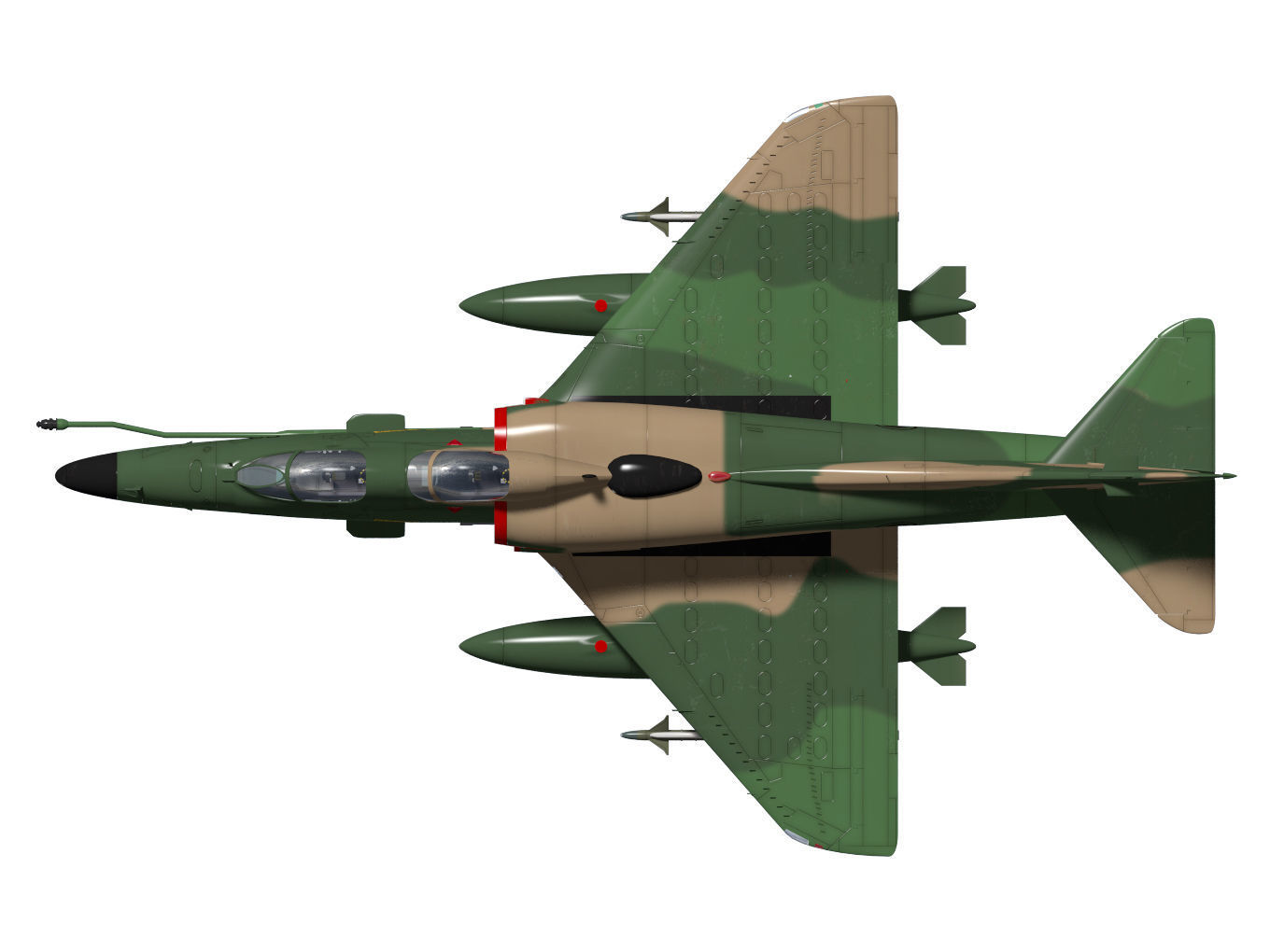 Douglas A-4SU Super Skyhawk two-seater 3D model | CGTrader