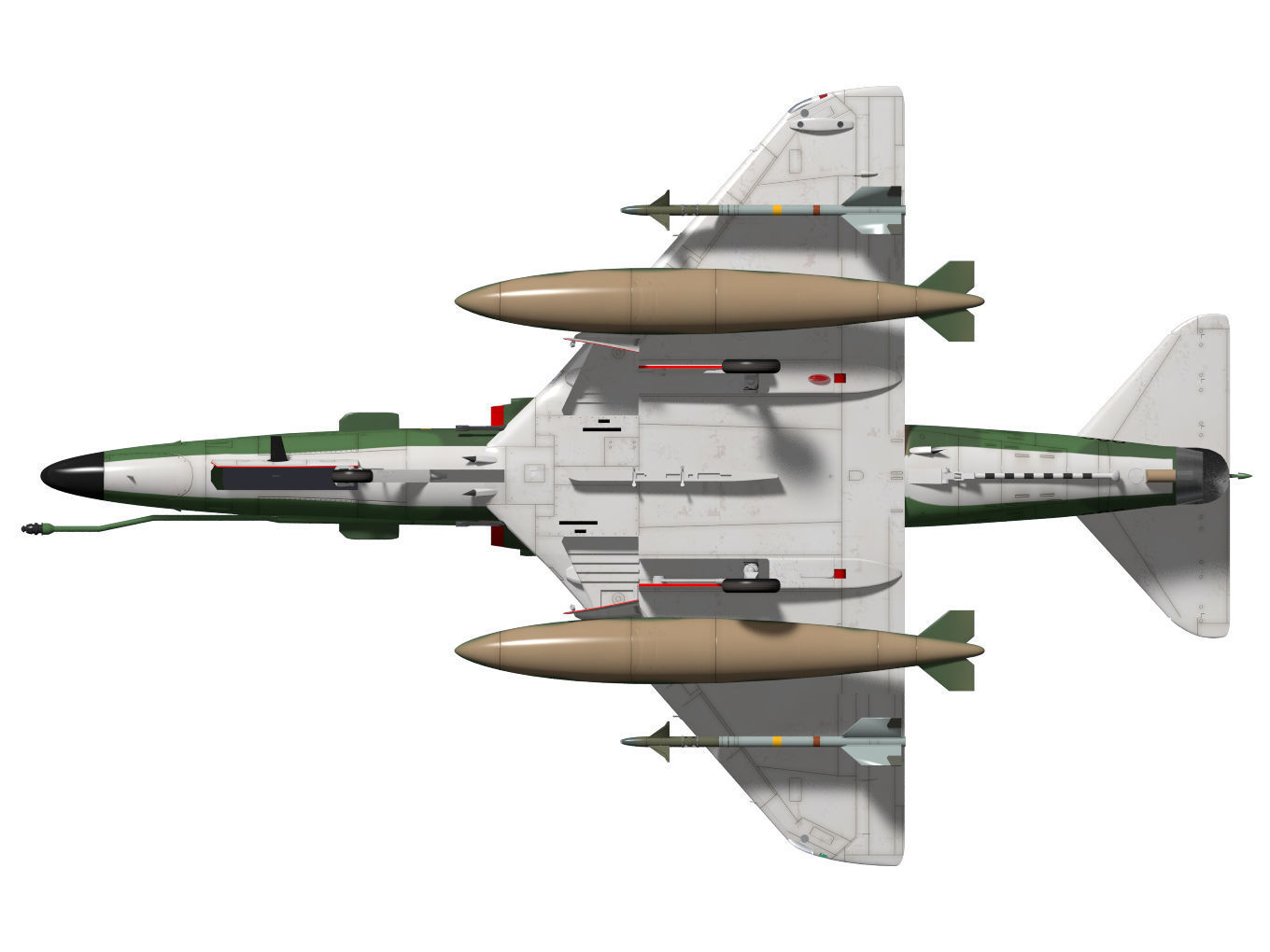 Douglas A-4SU Super Skyhawk two-seater 3D model | CGTrader