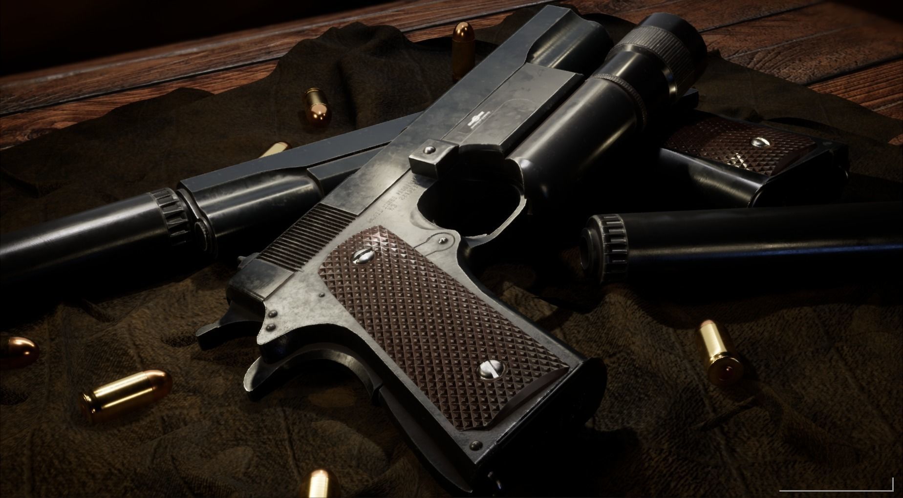 3D model M1911A1 Pistol - Remington Rand VR / AR / low-poly | CGTrader