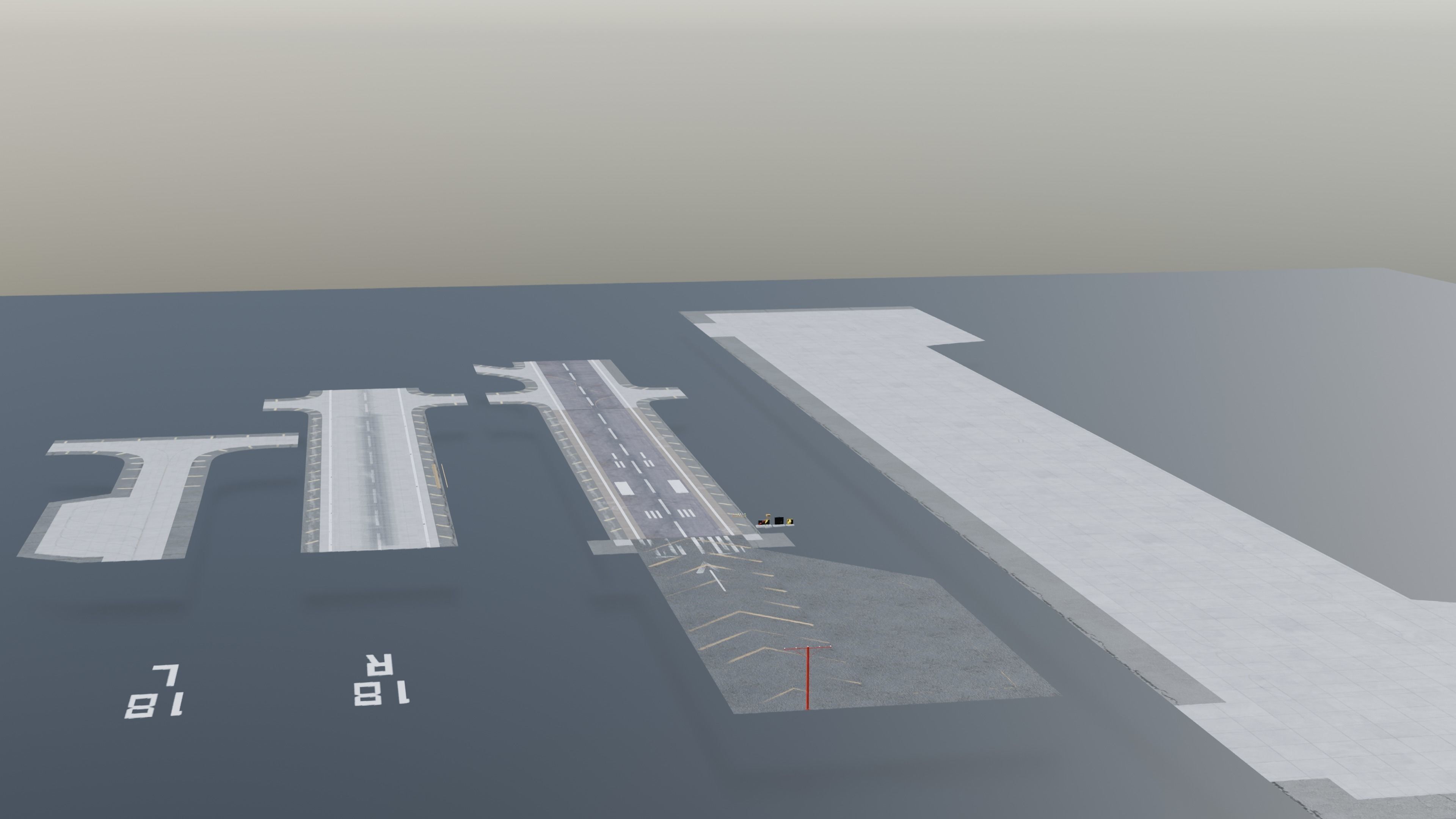 Modular Runway pack for Blender Unity Unreal free VR / AR / low-poly 3D ...