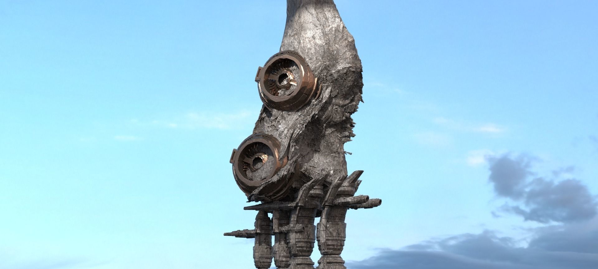 Alien meteor solar rod 3D 3D model | CGTrader